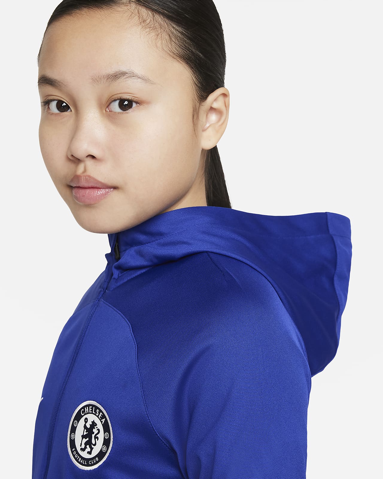 Chelsea F.C. Strike Older Kids' Nike Dri-FIT Knit Football Tracksuit ...