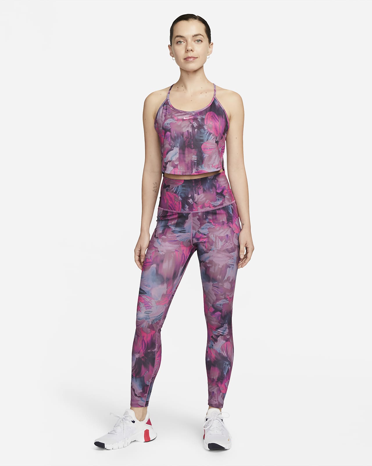 Nike One Women's High-Waisted 7/8 All-Over Print Leggings. Nike NZ