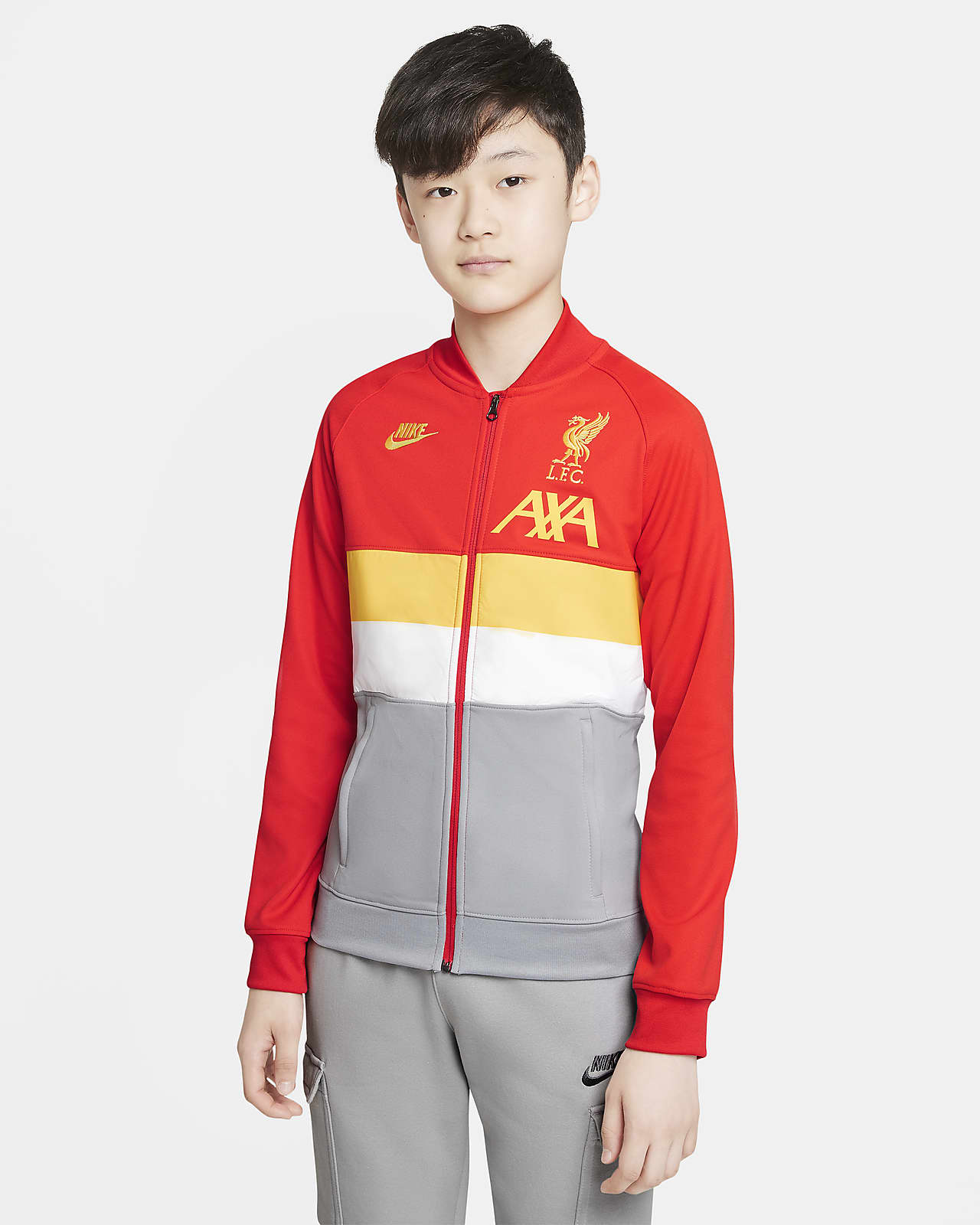Liverpool FC Fußball-Track-Jacket für ältere Kinder. Nike AT