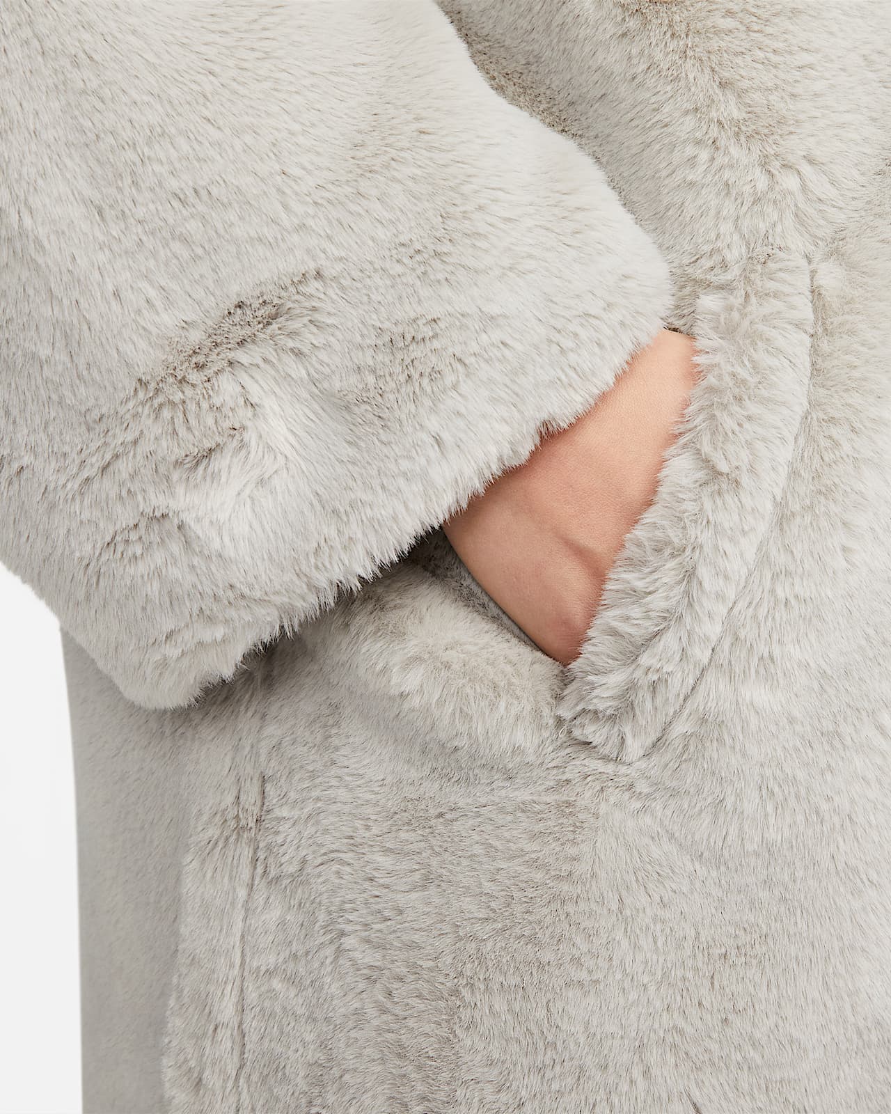 Nike Sportswear Women's Faux Fur Long Jacket. Nike BE