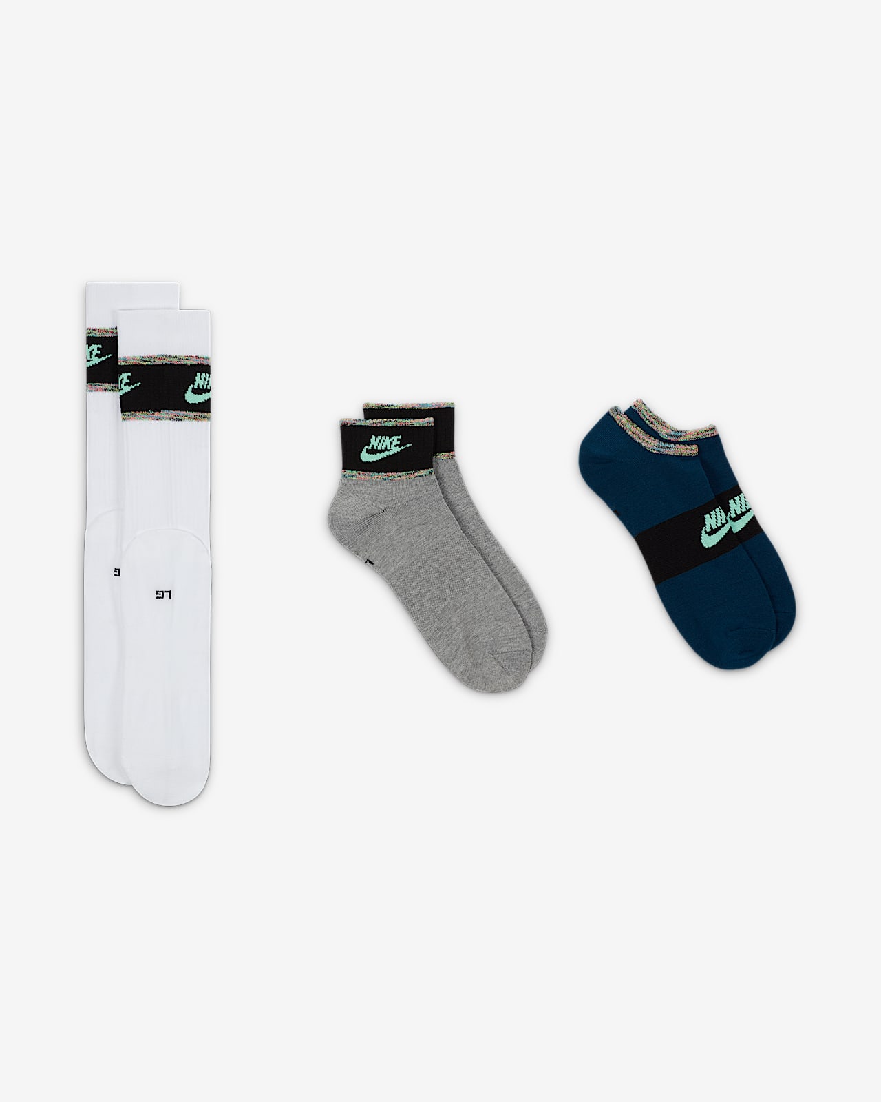 Nike Everyday Essentials Multi-Height Socks (3 Pairs). Nike IE