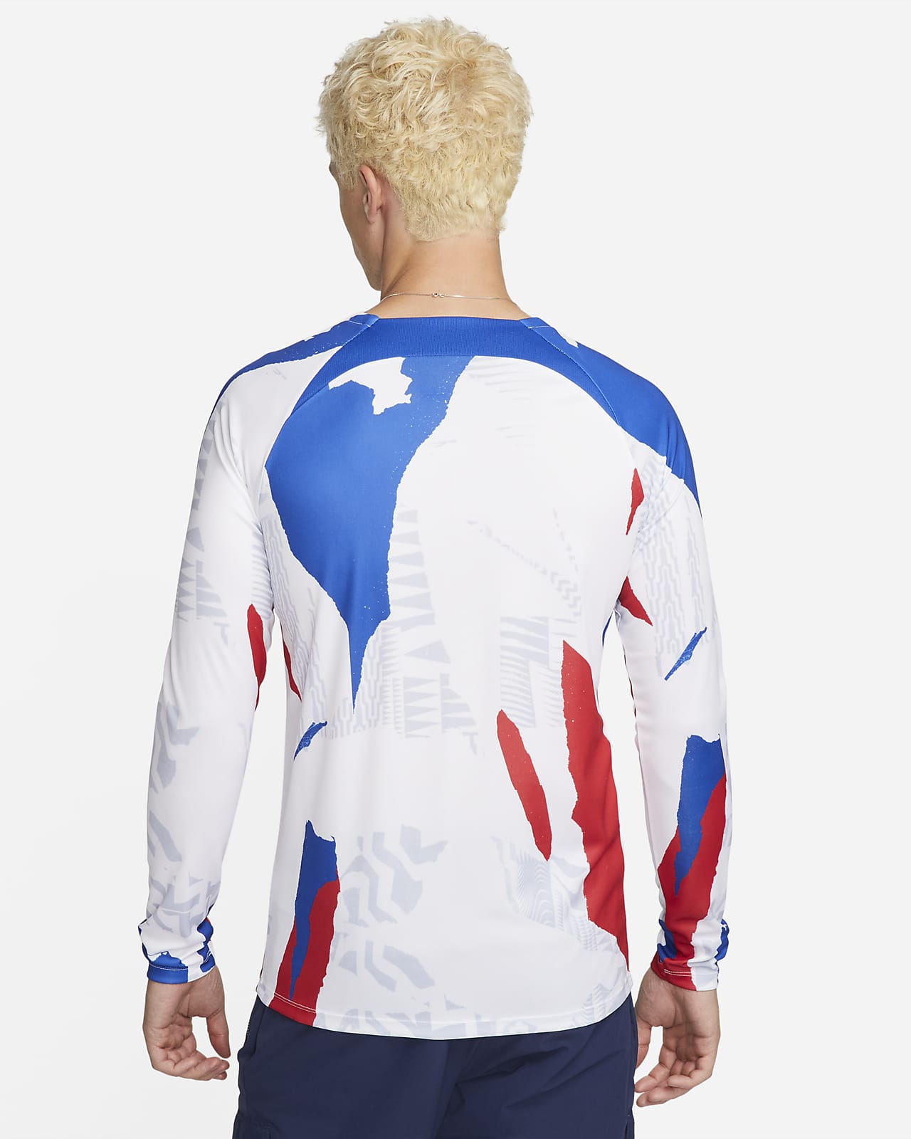 FFF Men's Nike Dri-FIT Pre-Match Long-Sleeve Football Top. Nike GB