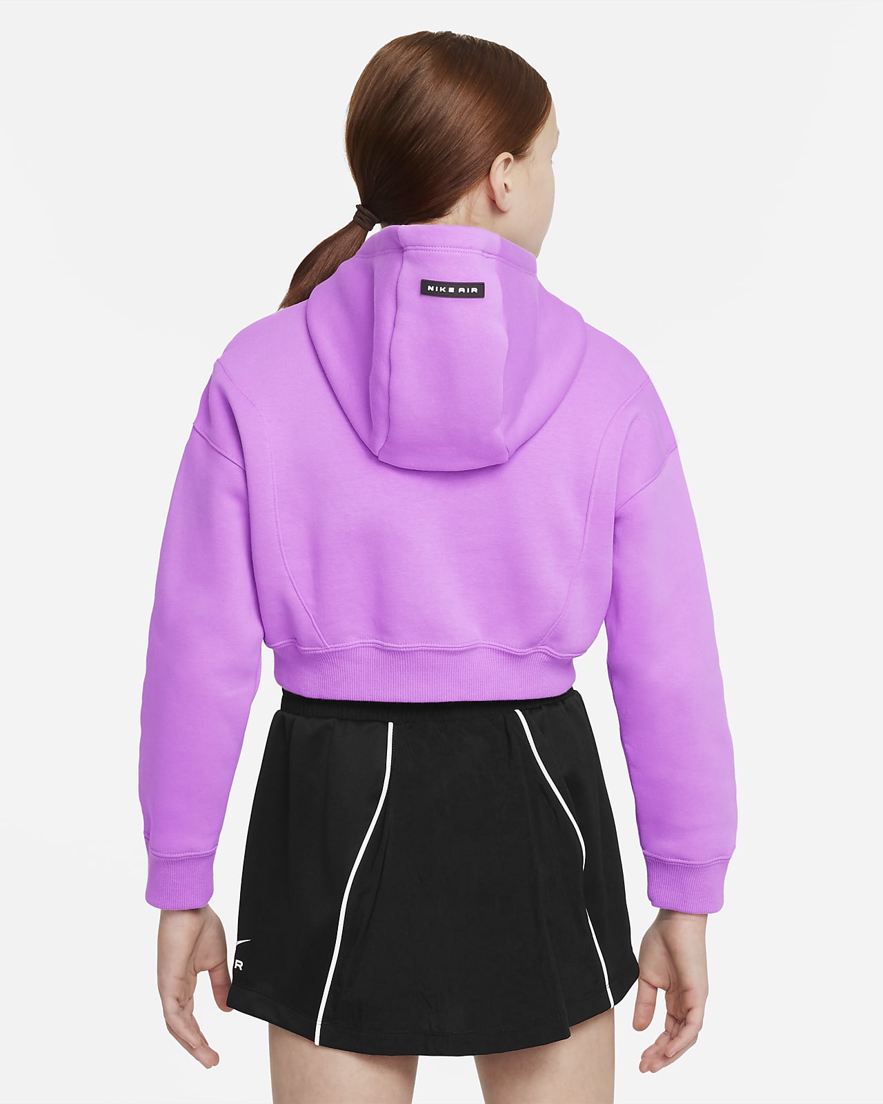 Nike Air Older Kids' (Girls') French Terry Cropped Hoodie. Nike CZ