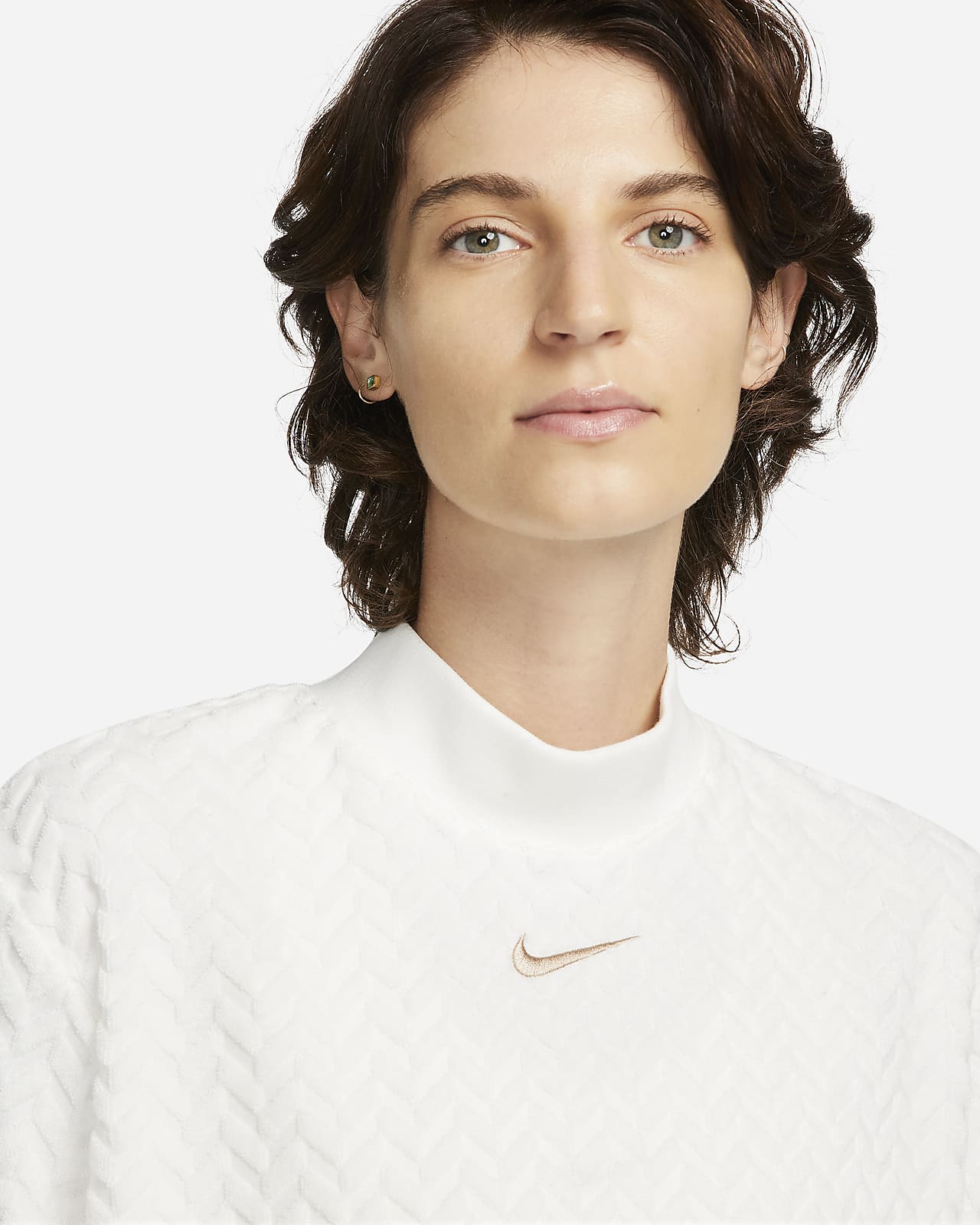 Nike Sportswear Everyday Modern Women's All-Over Jacquard Boxy Top. Nike IE