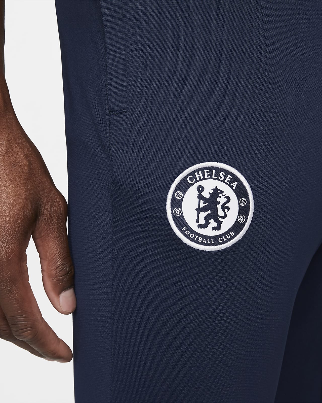 Chelsea F.C. Strike Men's Nike Dri-FIT Knit Football Tracksuit Bottoms ...