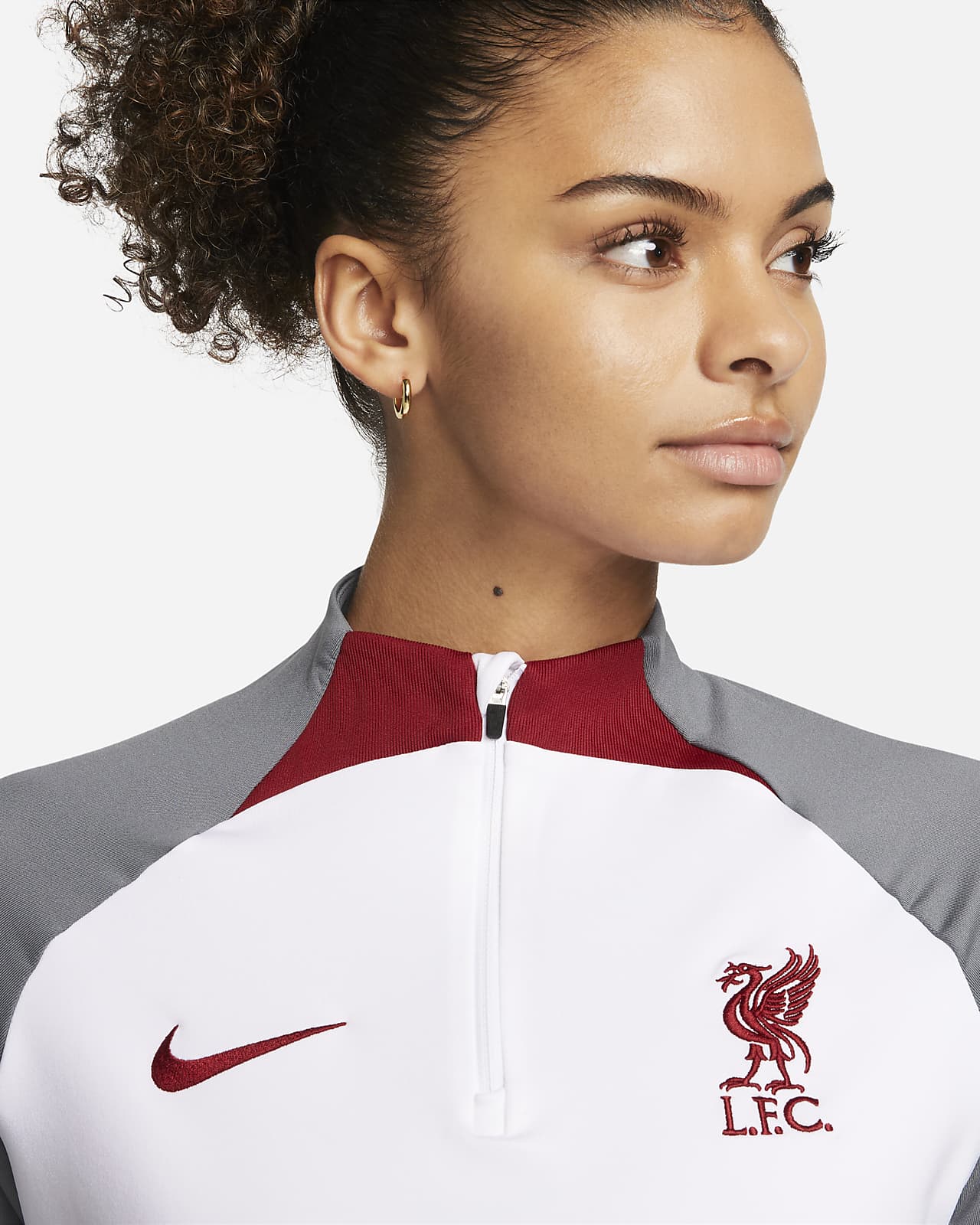 Liverpool F.C. Strike Women's Nike Dri-FIT Football Drill Top. Nike LU