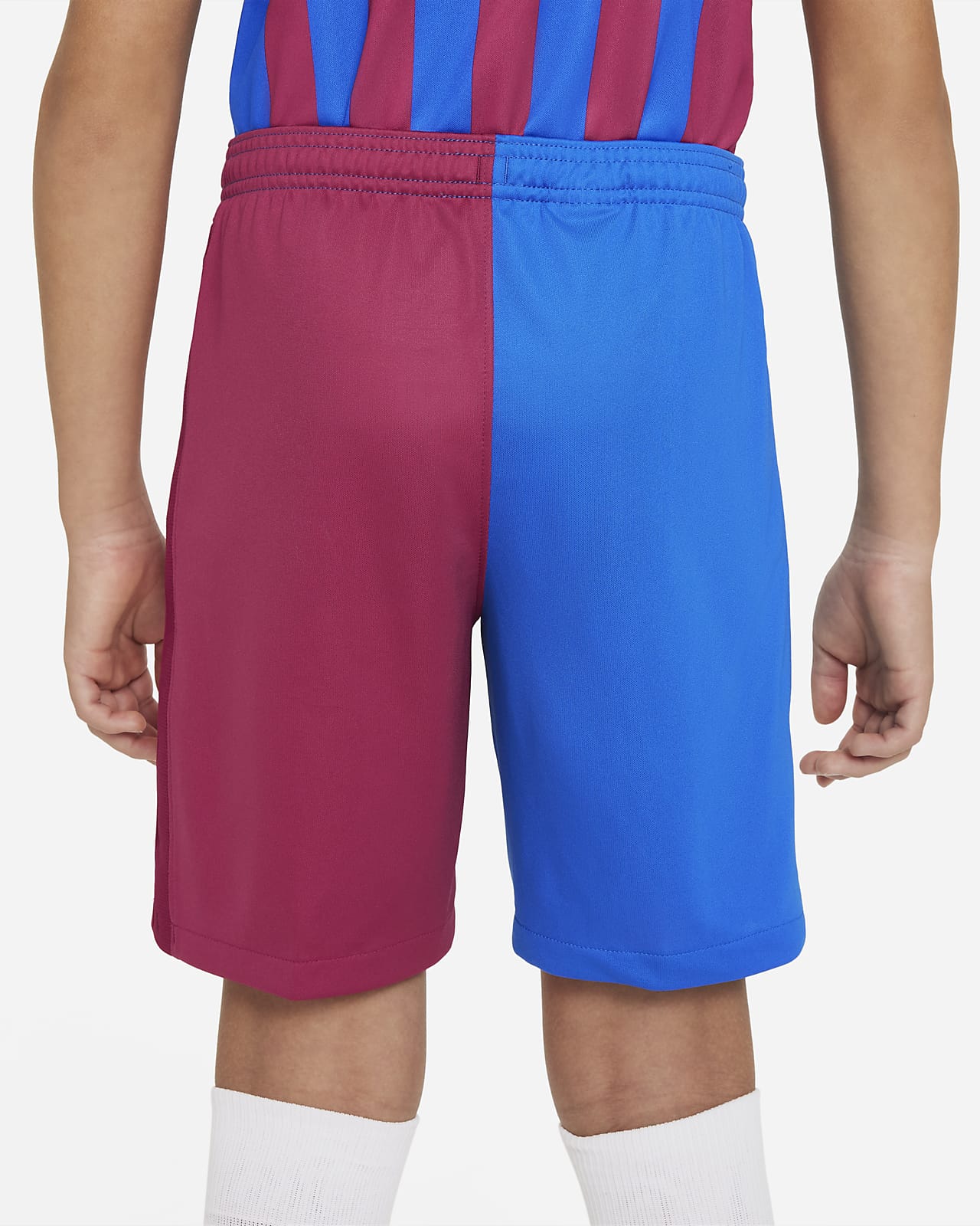 F.C. Barcelona 2021/22 Stadium Home/Away Older Kids' Football Shorts ...
