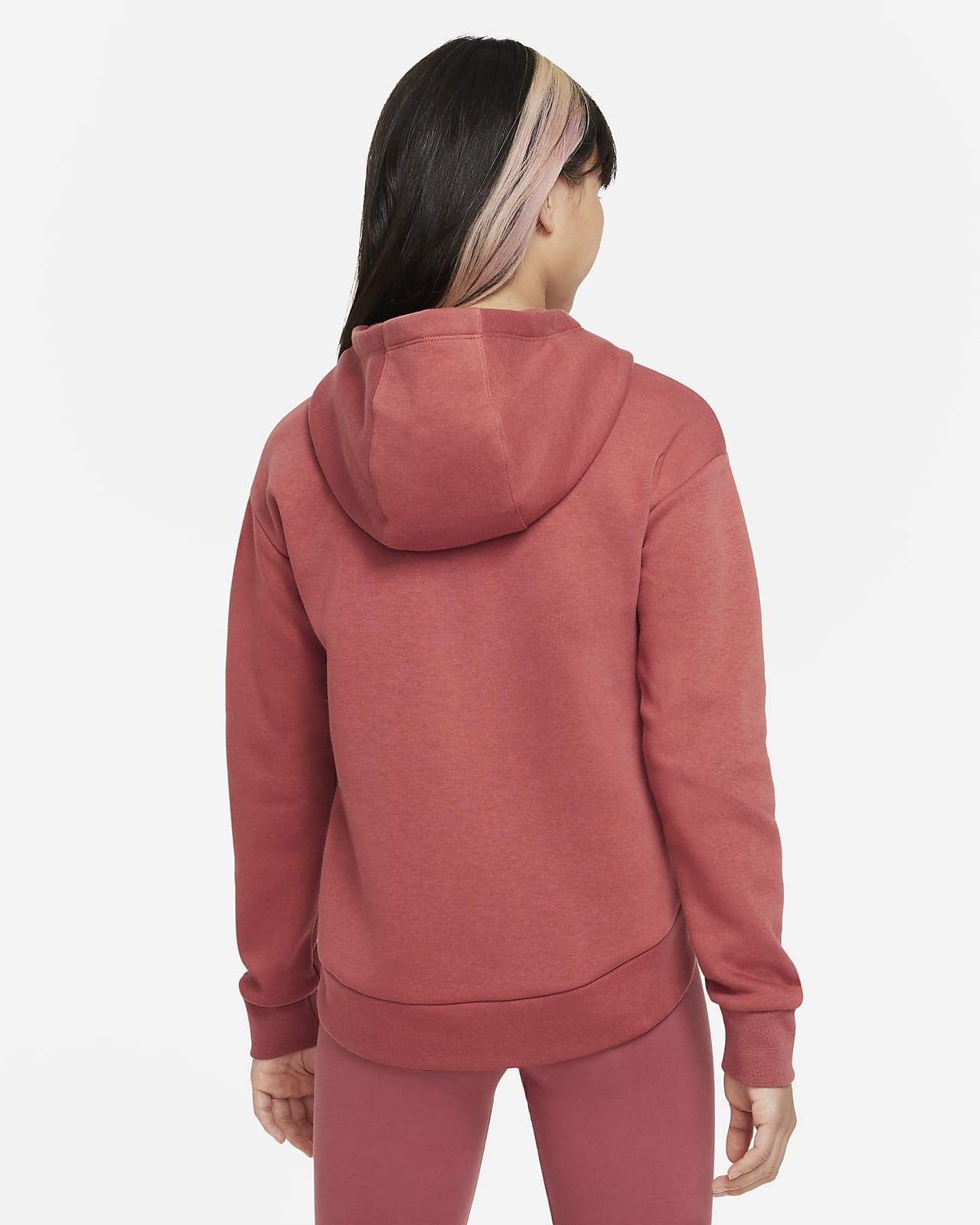 Nike Sportswear Club Fleece Older Kids' (Girls') Full-Zip Hoodie. Nike AE