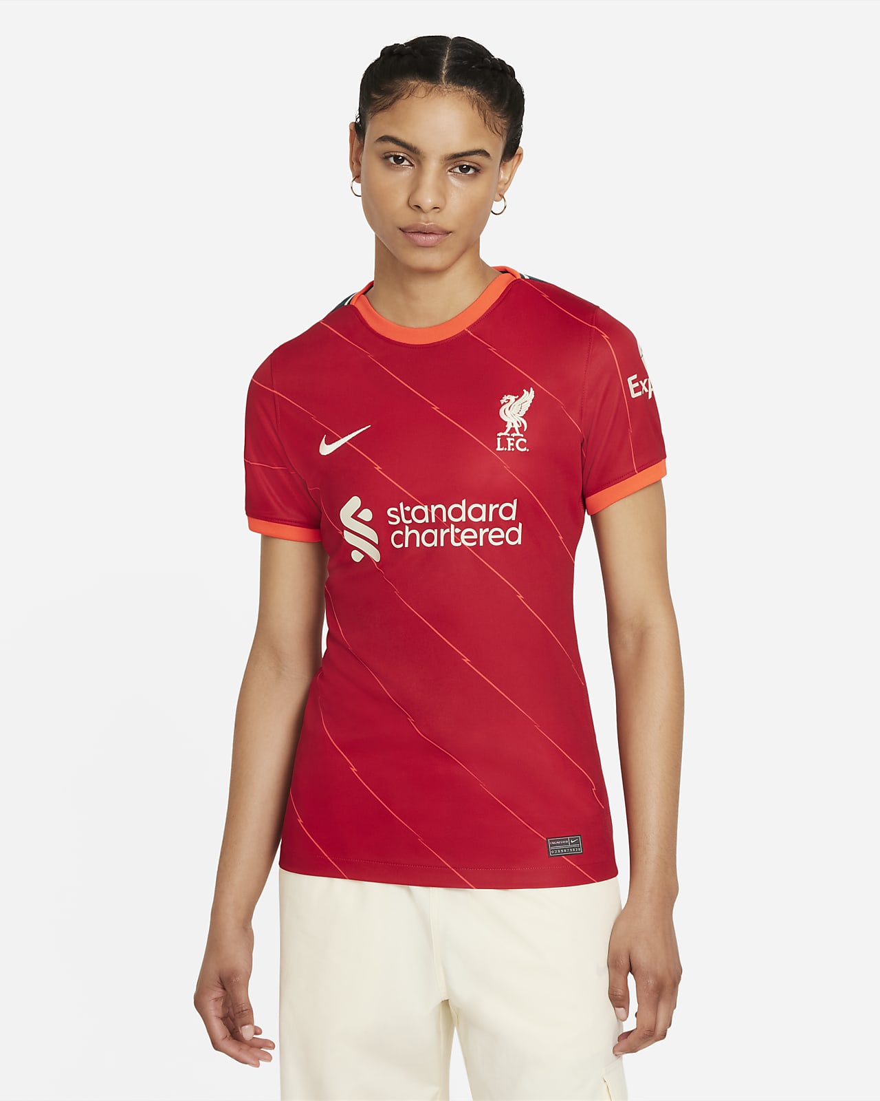 Maglia da calcio Liverpool FC 2021/22 Stadium da donna - Home. Nike IT