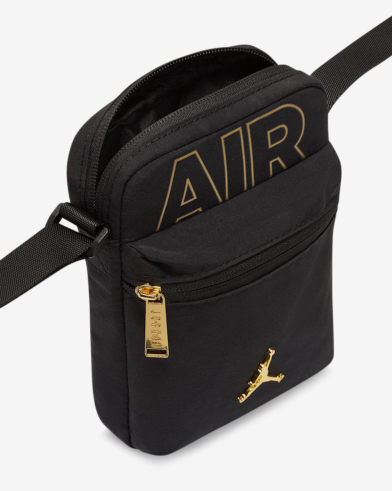 Jordan Black&Gold Cross-body Bag Cross-body Bag (1L). Nike GB