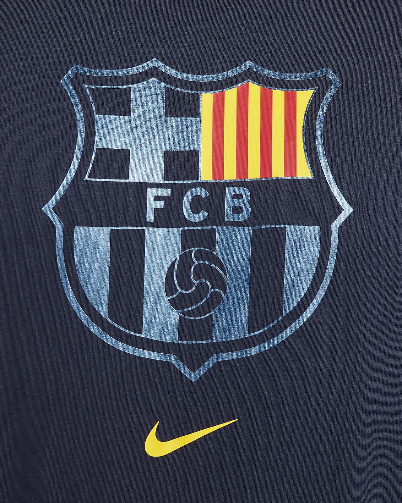 F.C. Barcelona Crest Men's Football T-Shirt. Nike ID