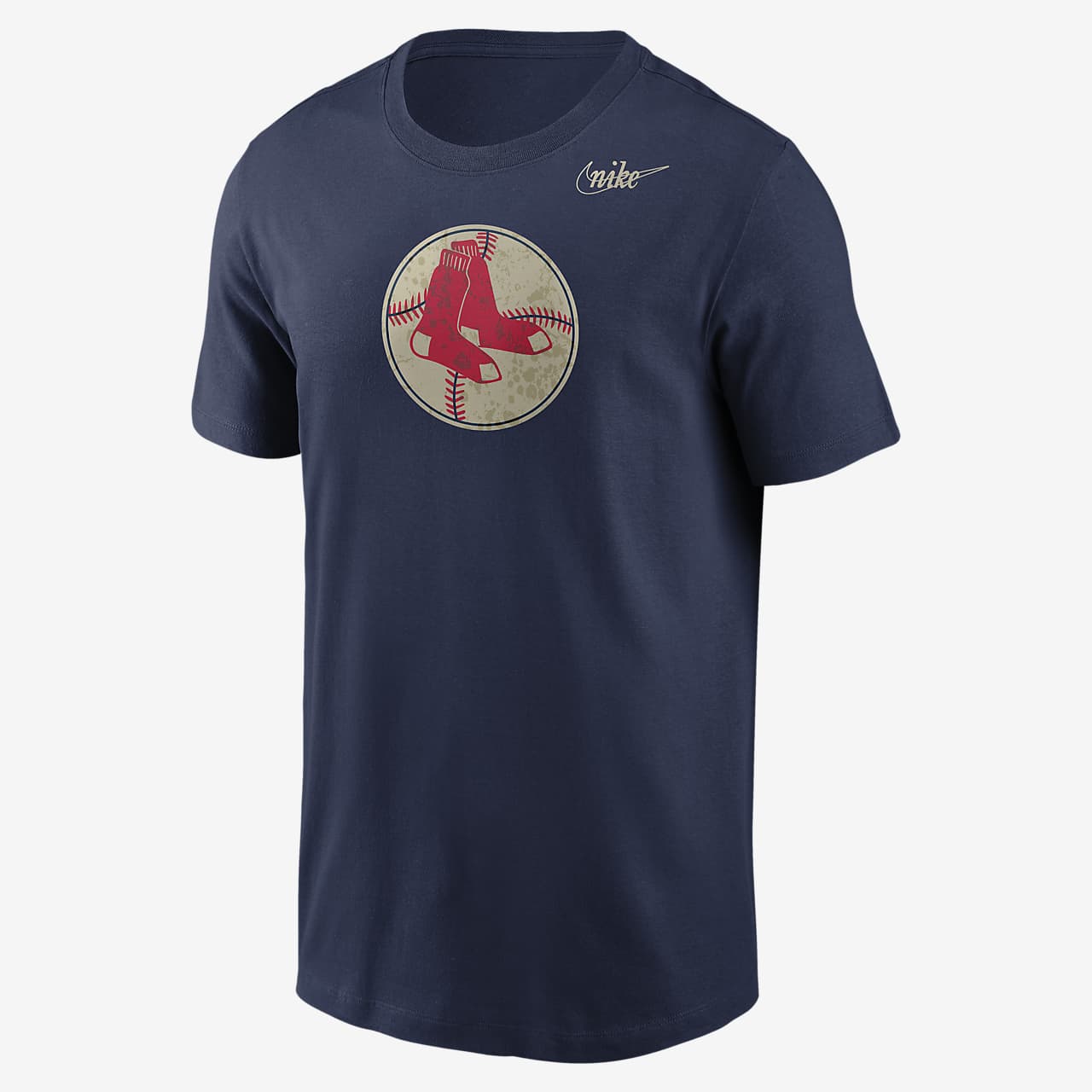 Playera para hombre Nike Cooperstown Distressed Tri-Blend (Boston Red ...