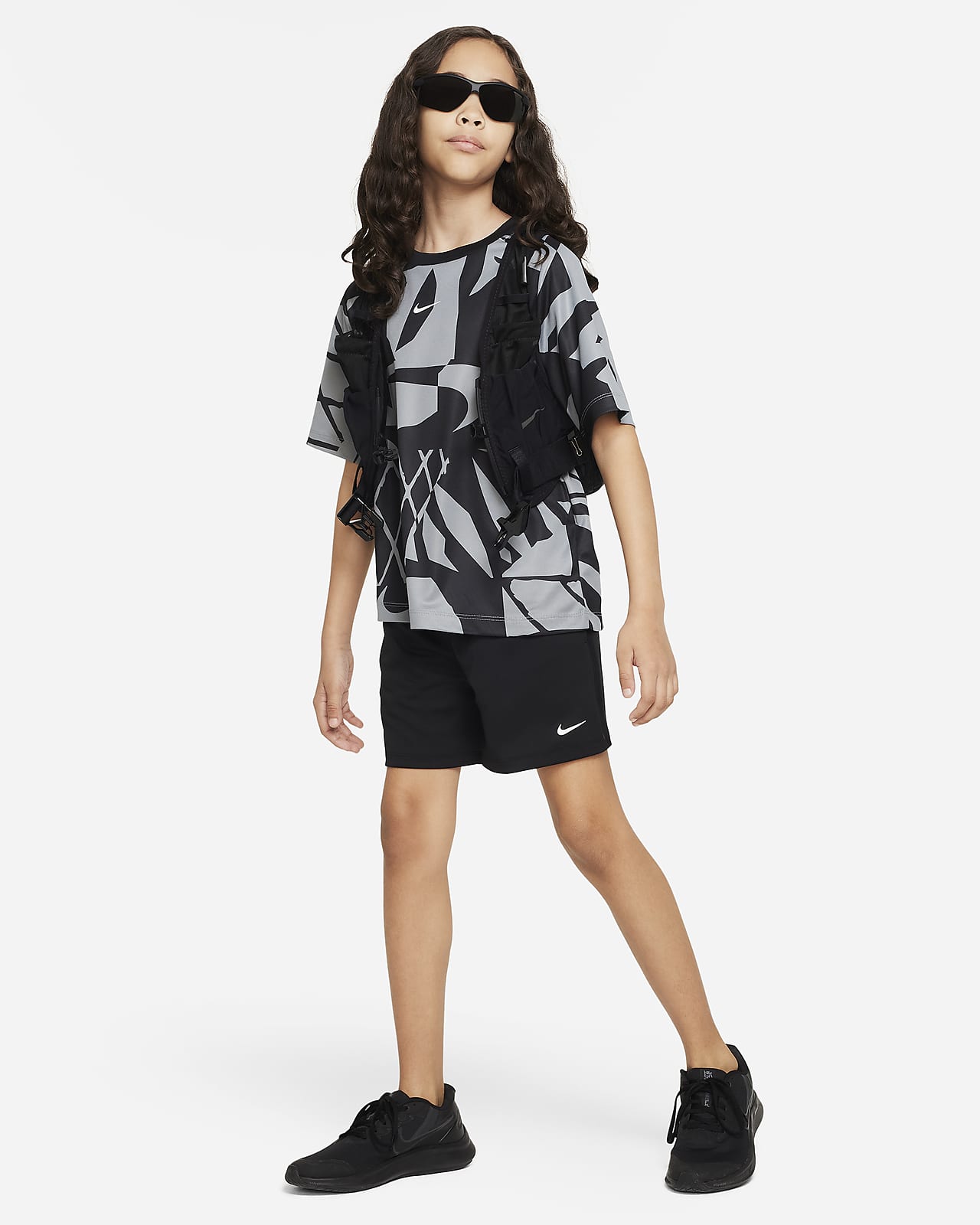 Nike Dri-FIT Multi+ Part superior de màniga curta d'entrenament - Nen ...