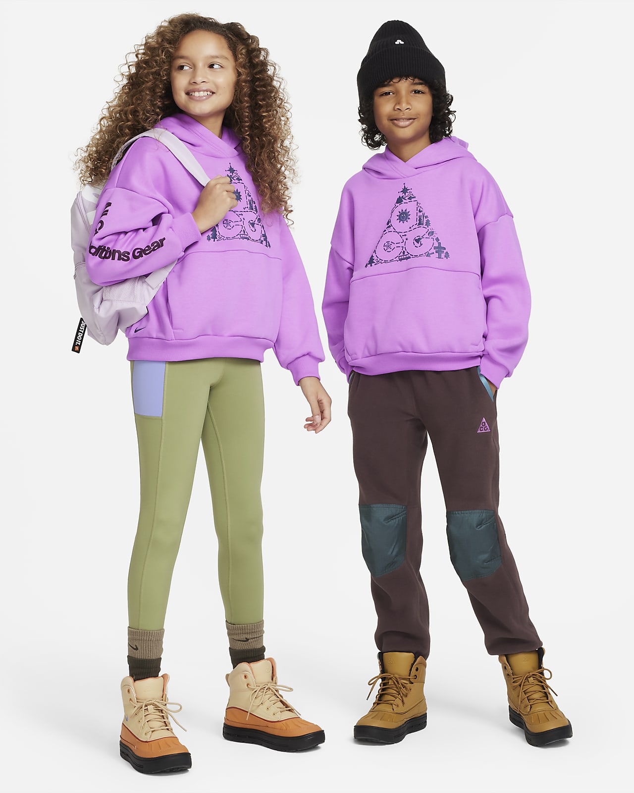 Nike ACG Icon Fleece Older Kids' Oversized Hoodie. Nike HU