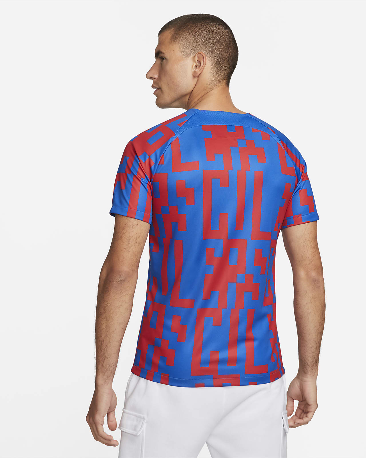 F.C. Barcelona Home Men's Nike Dri-FIT Pre-Match Football Top. Nike IE