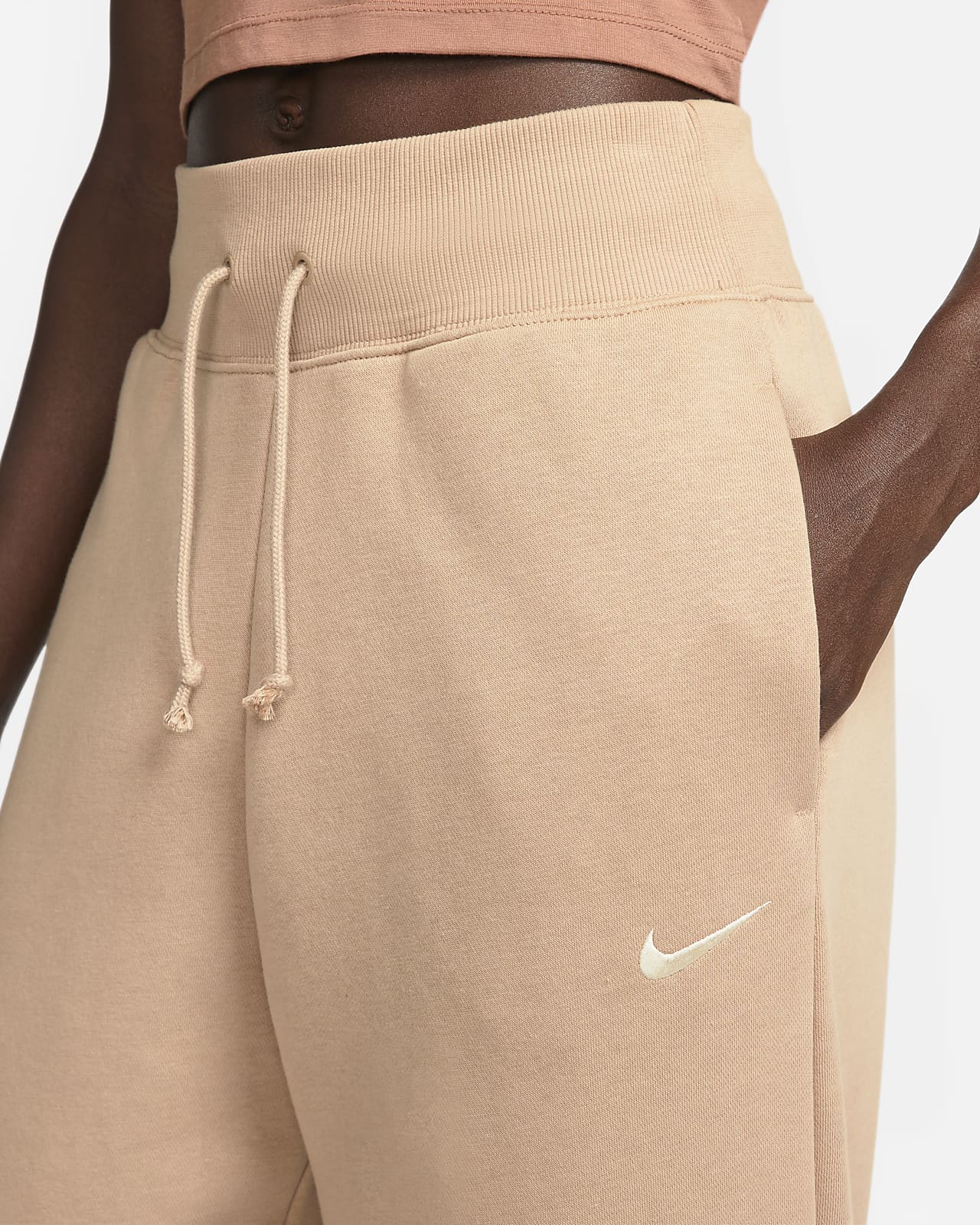 Nike Sportswear Phoenix Fleece Women's High-Waisted Curve Tracksuit ...