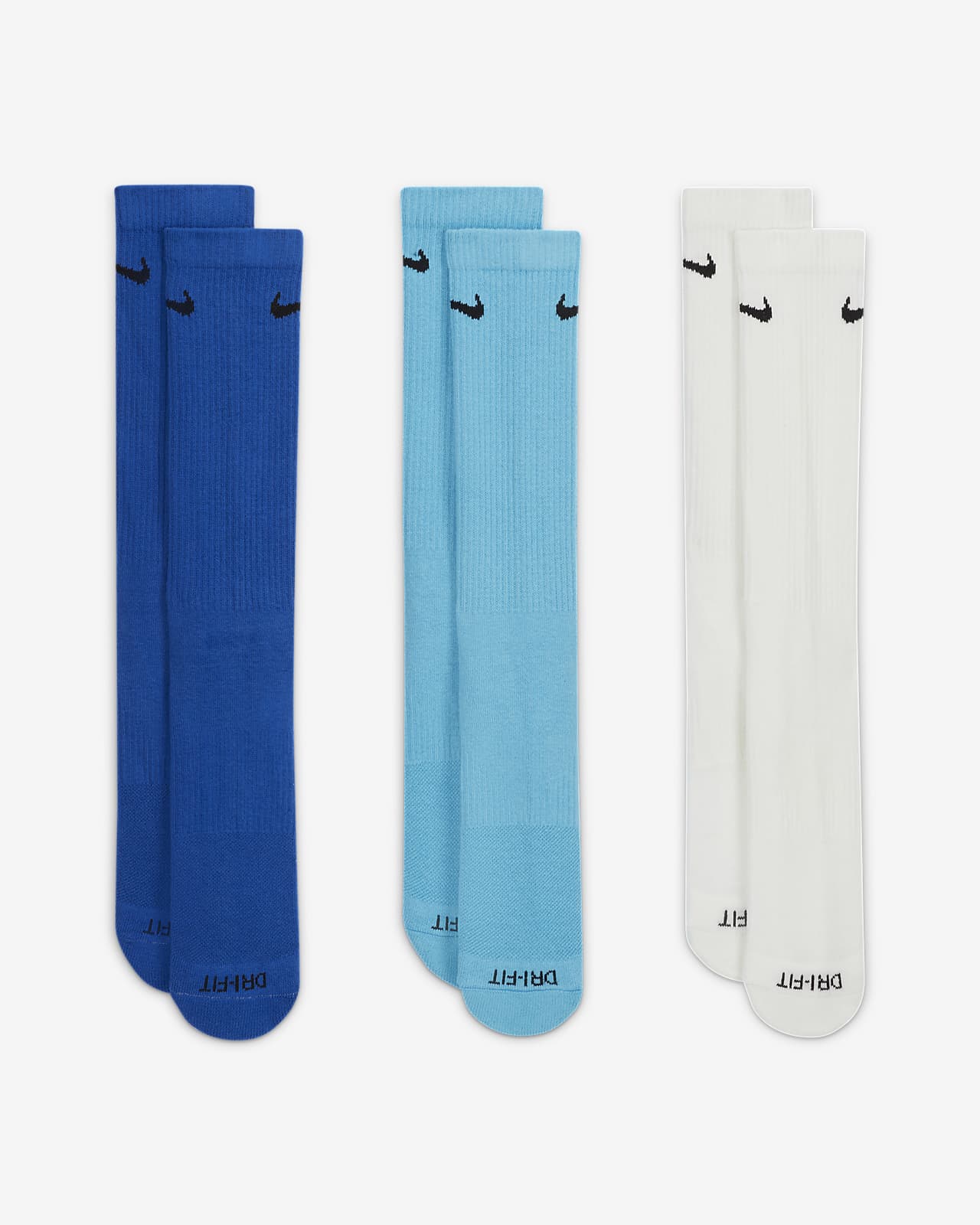 Nike Everyday Plus Cushioned Training Crew Socks (3 Pairs). Nike LU