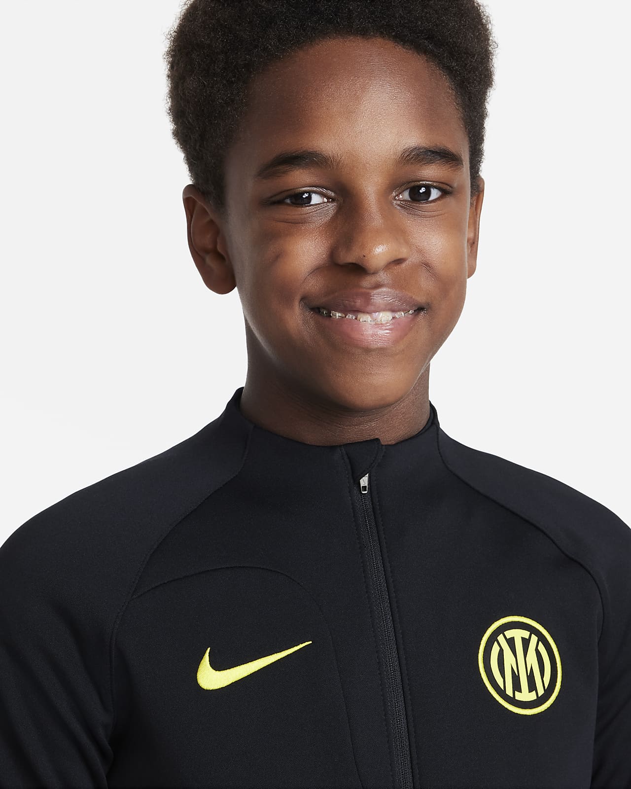Inter Milan Academy Pro Older Kids' Full-Zip Knit Football Jacket. Nike SE