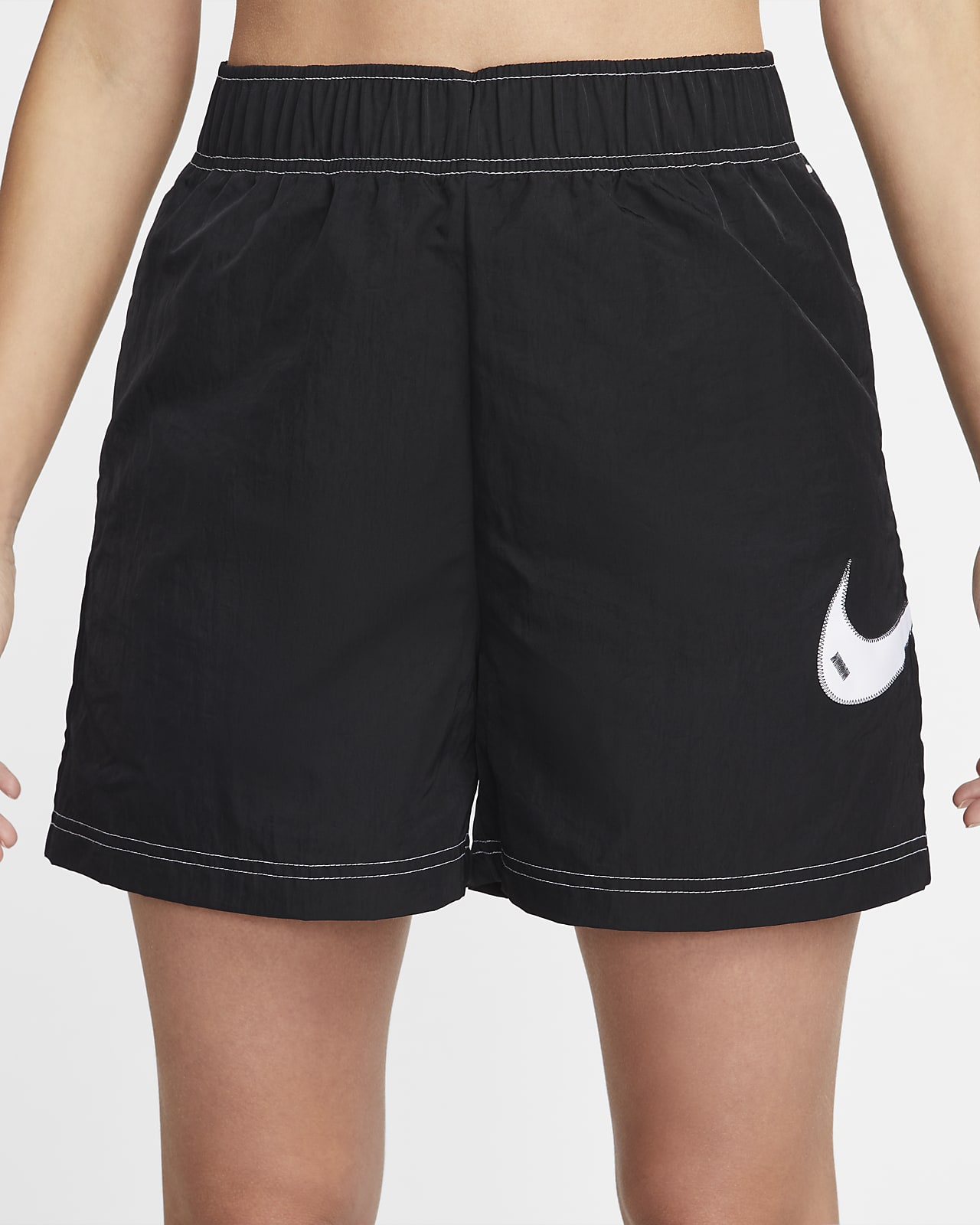 Nike Sportswear Swoosh Women's Woven High-Rise Shorts. Nike GB