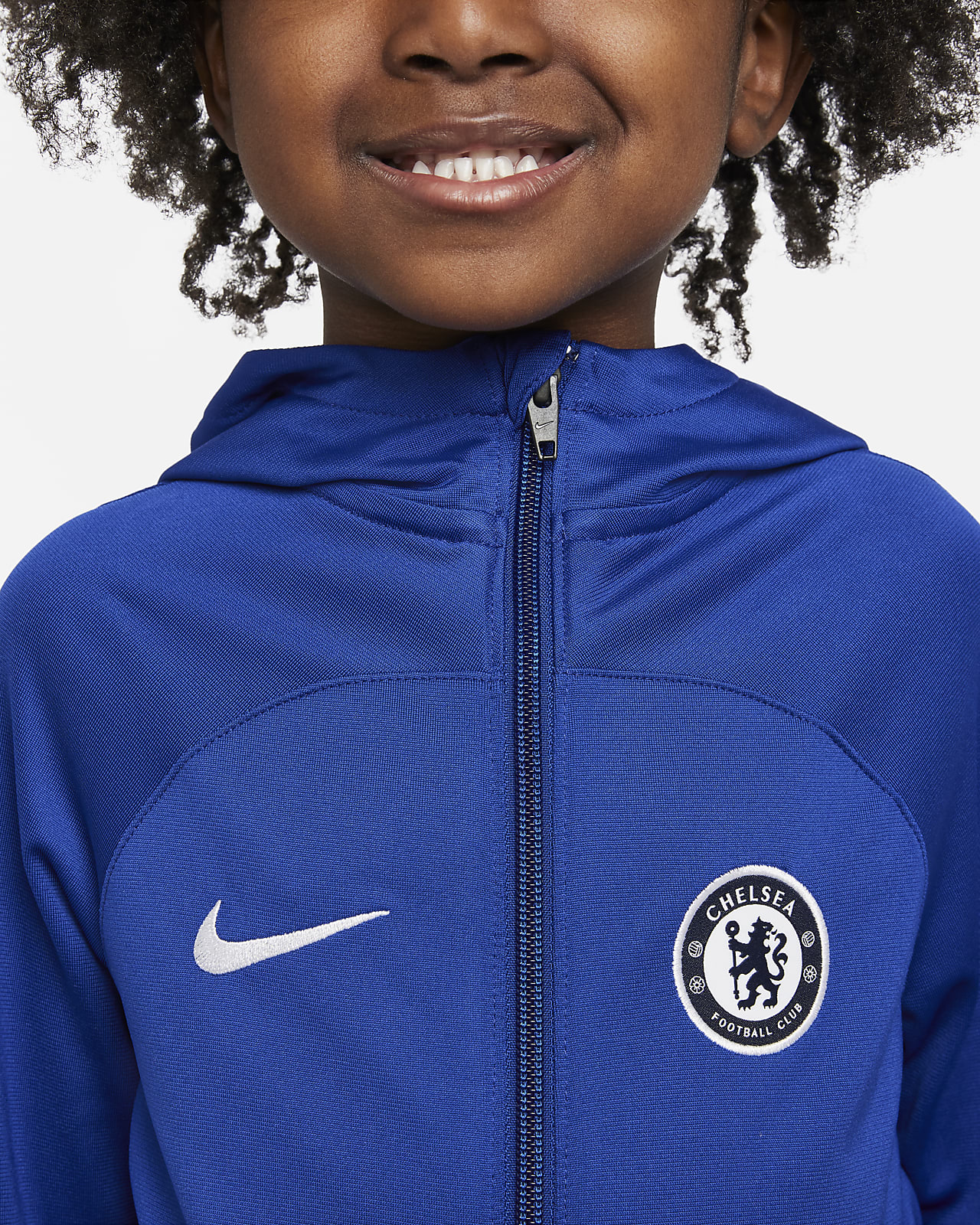 Chelsea F.C. Strike Younger Kids' Nike Dri-FIT Knit Football Tracksuit ...