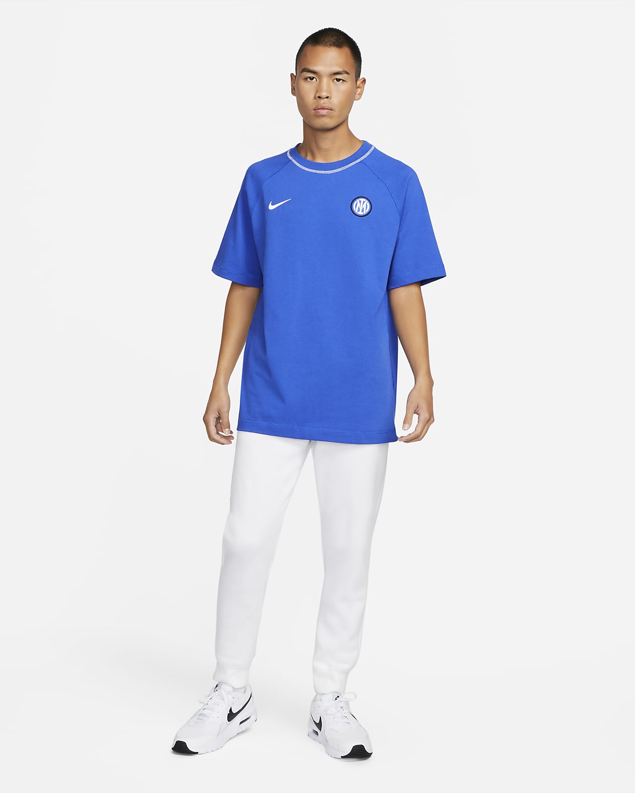 Inter Milan Travel Men's Short-Sleeve Football Top. Nike NL