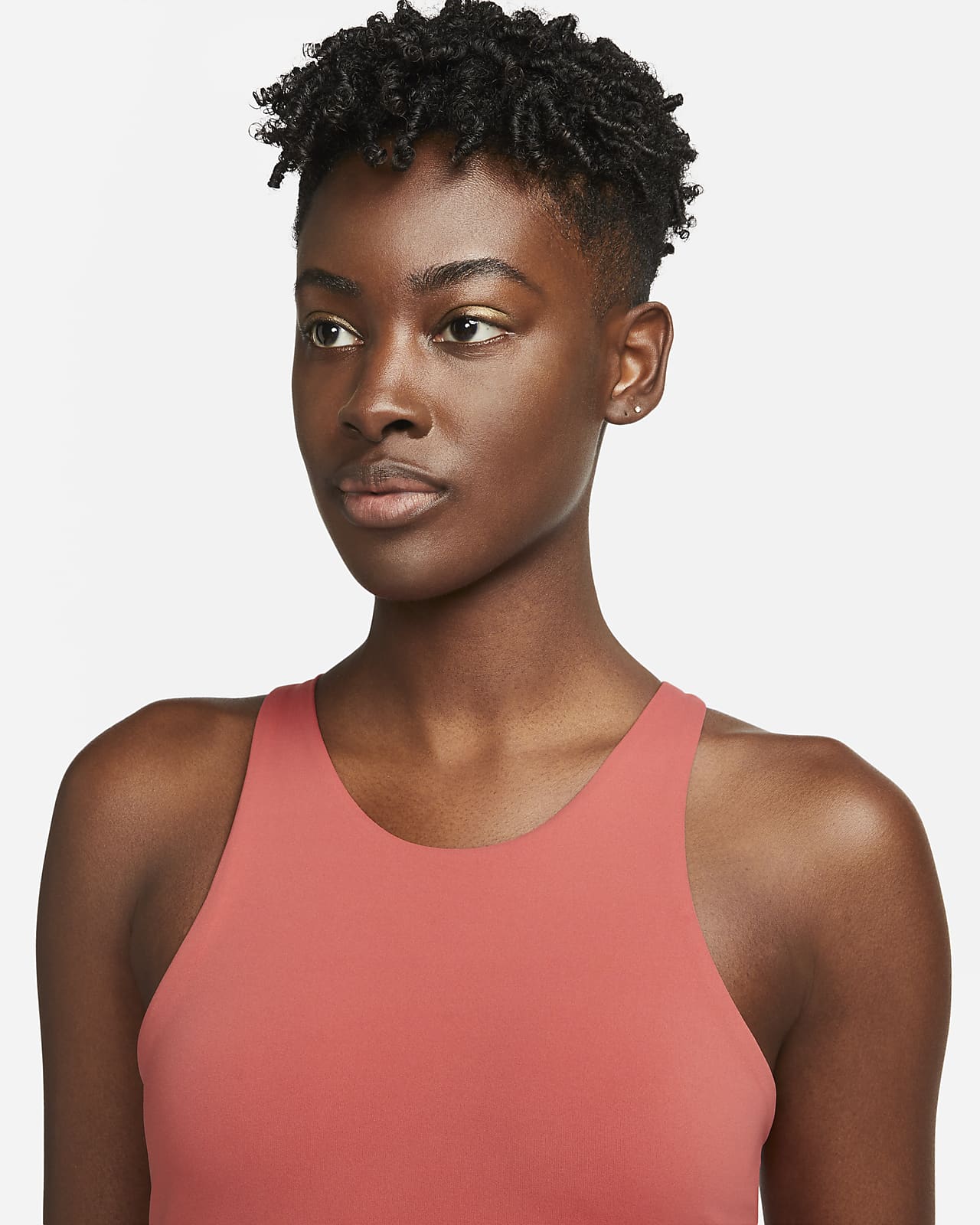 Nike Yoga Dri-FIT Luxe Women's Shelf-Bra Cropped Tank. Nike SA