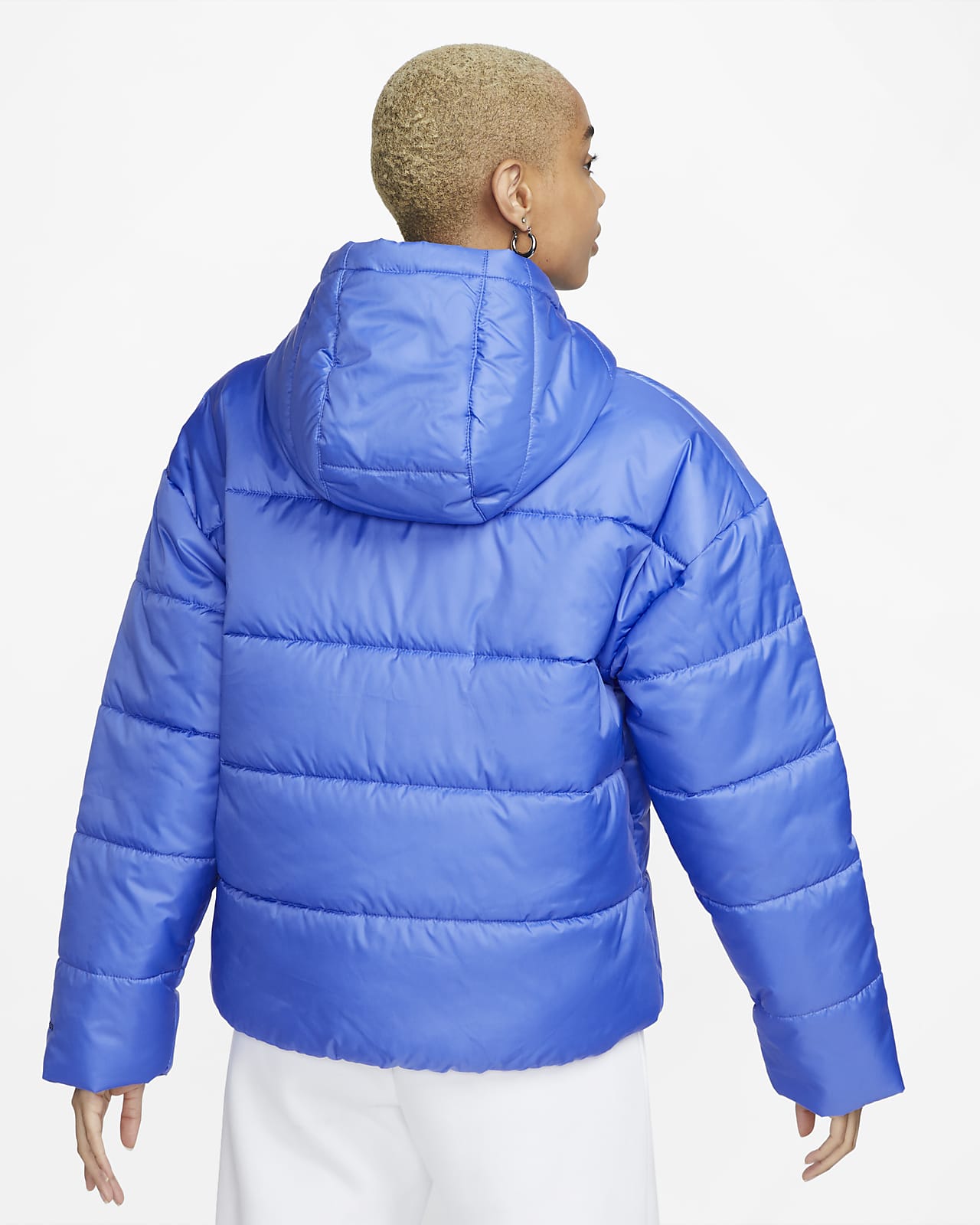 Nike Sportswear Therma-FIT Repel Women's Synthetic-Fill Hooded Jacket. Nike AT