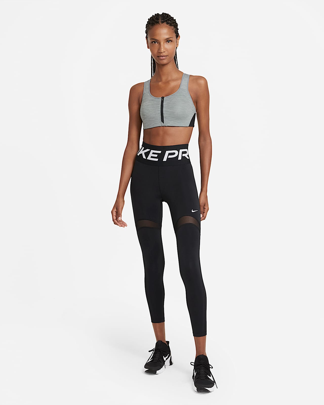 Nike Shape Women's High-Support Padded Zip-Front Sports Bra. Nike SA