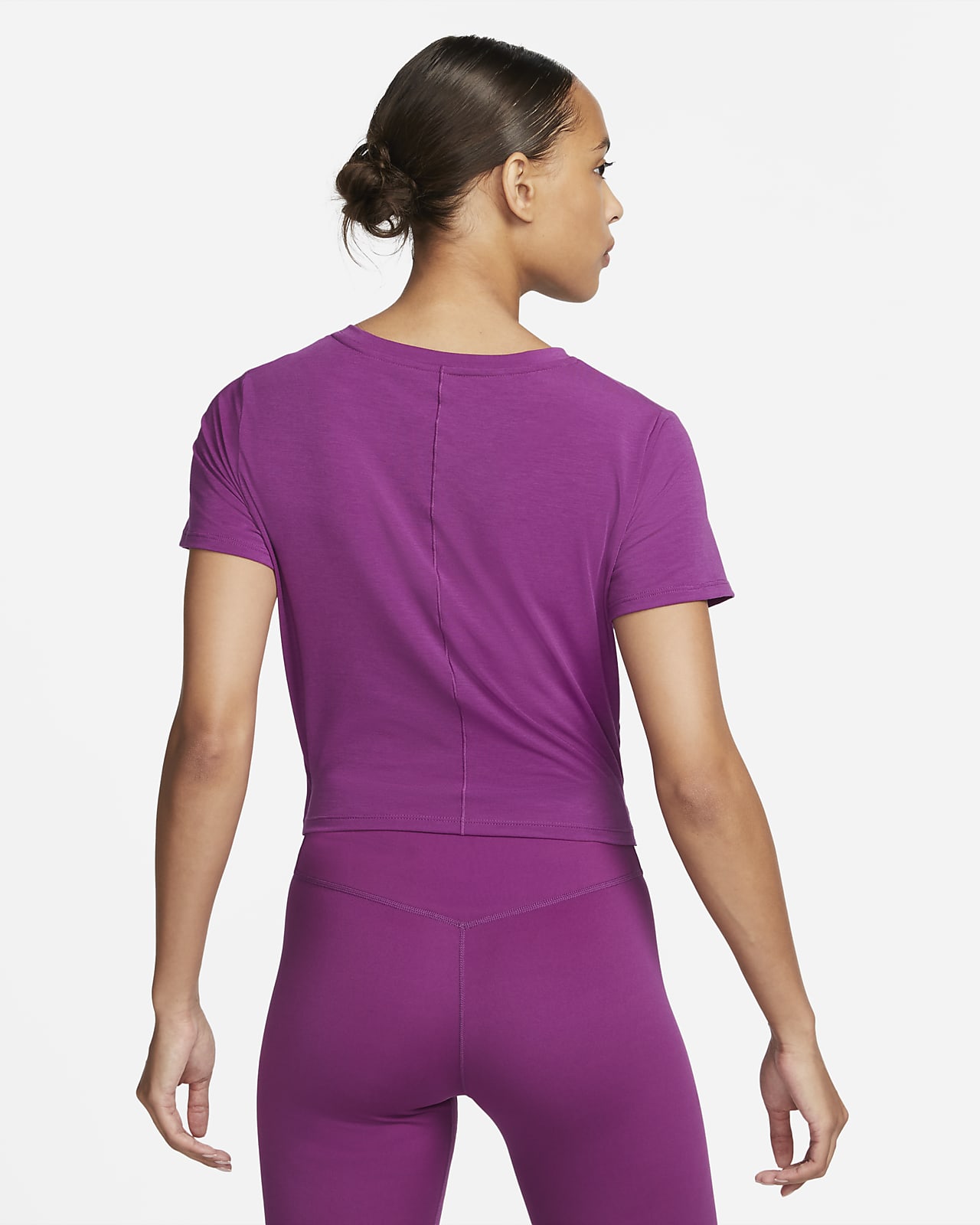 Nike Dri-FIT One Luxe Women's Twist Cropped Short-Sleeve Top. Nike LU