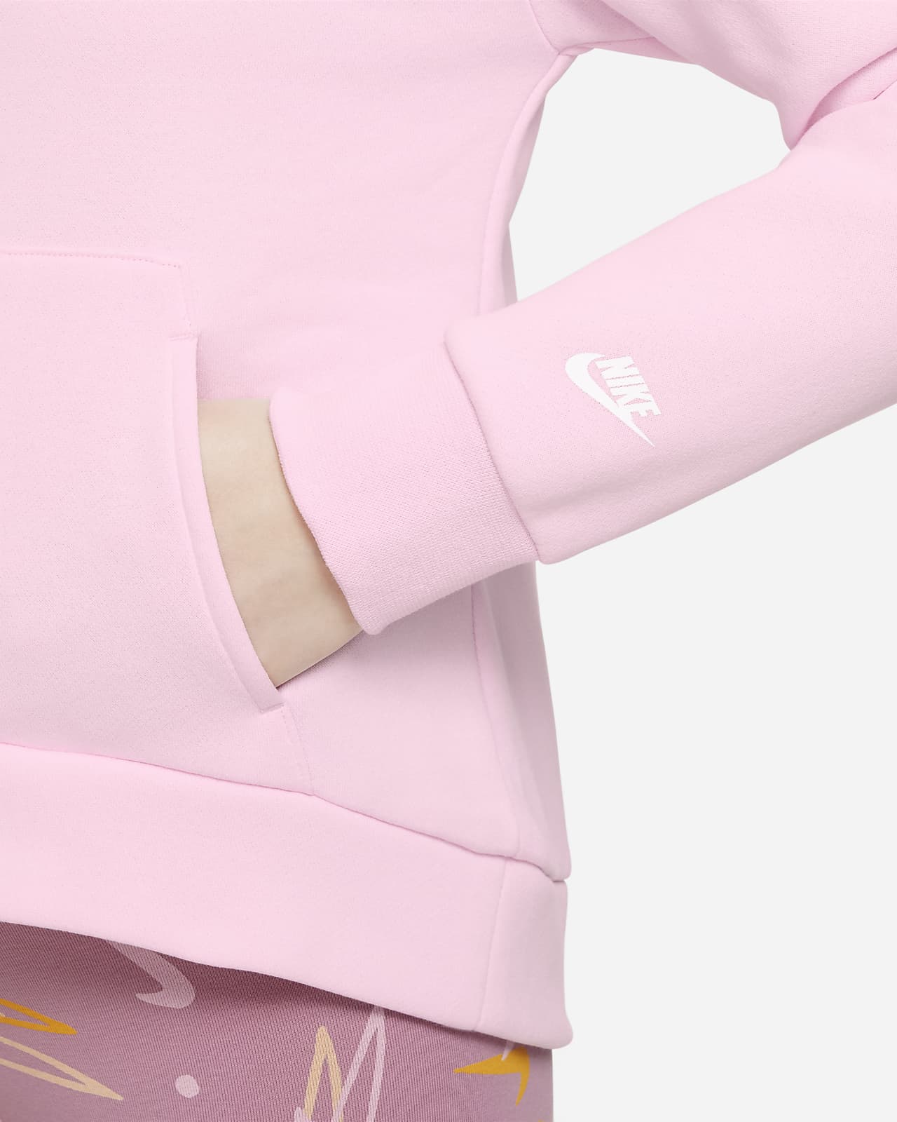 Nike Sportswear Older Kids Girls Fleece Hoodie Nike DK Nike Sportswear Older Kids Girls Fleece Hoodie Nike DK