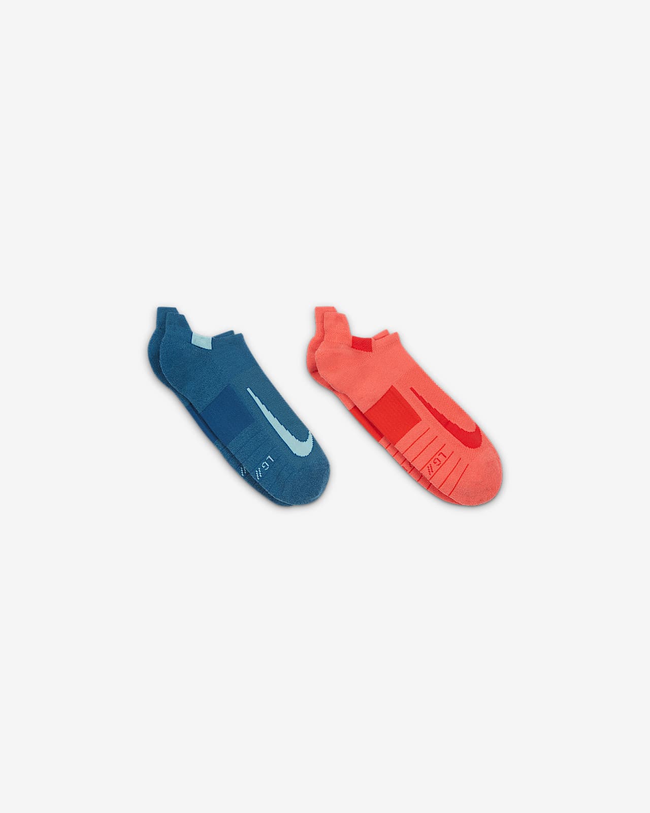 Nike Multiplier Running No-Show Socks (2 Pairs). Nike ID