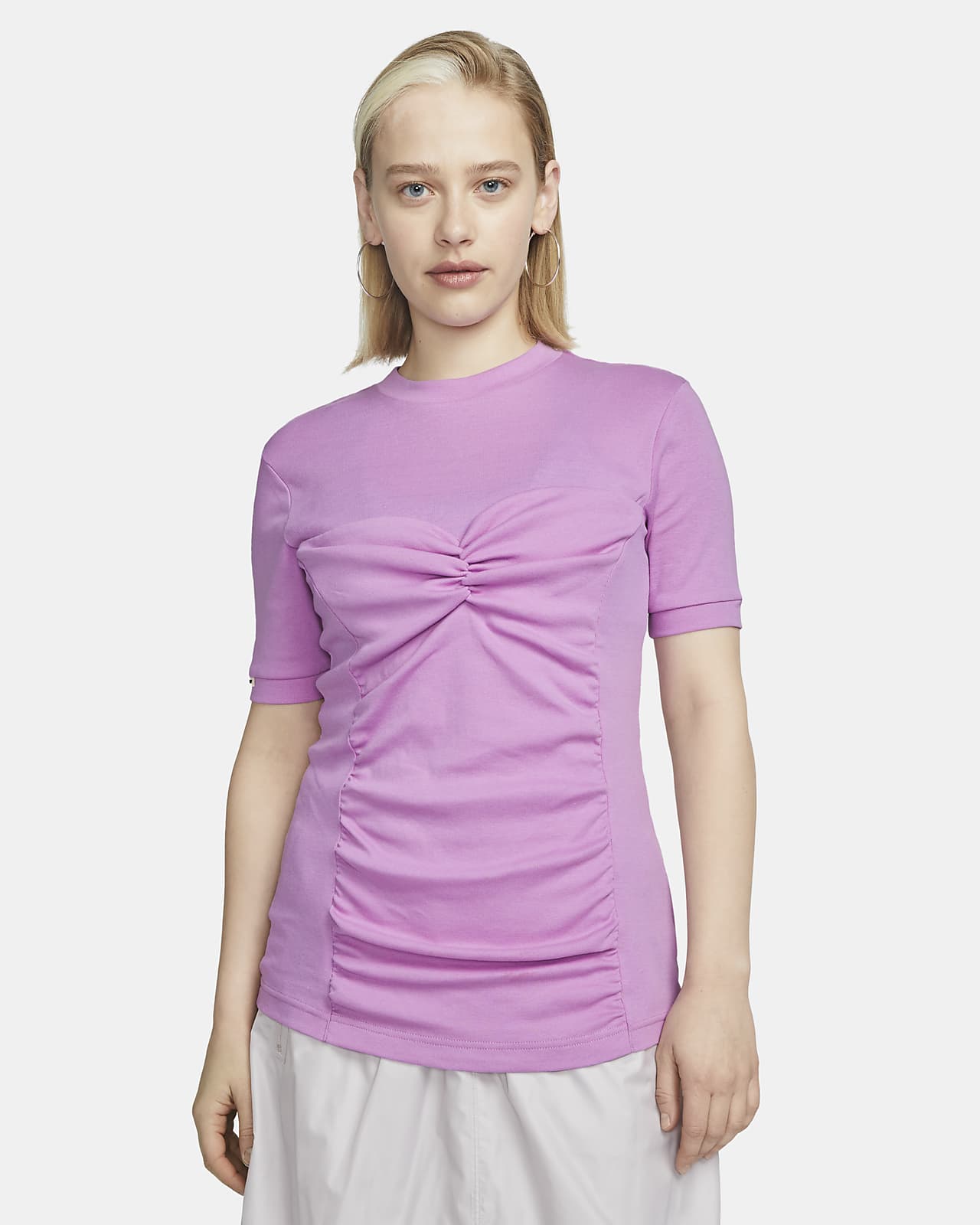 Nike Sportswear Women's Twisted Short-Sleeve Top. Nike IL