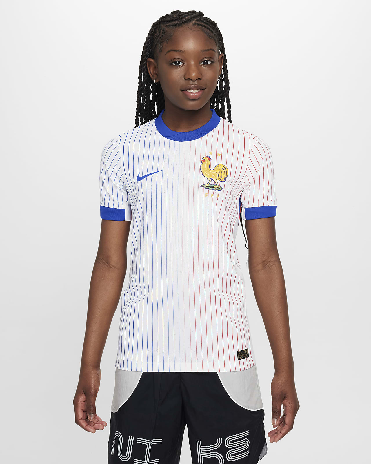 FFF (Men's Team) 2024/25 Match Away Older Kids' Nike Dri-FIT ADV ...