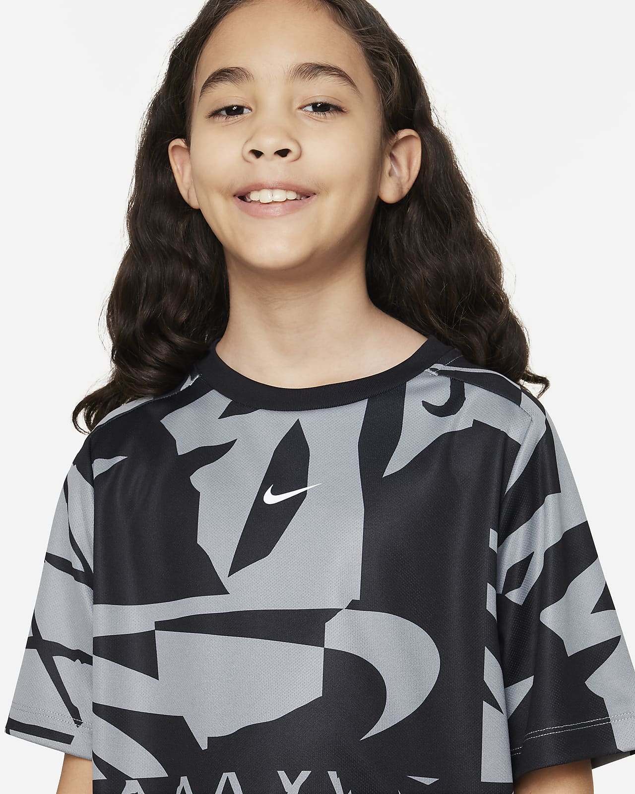 Nike Dri-FIT Multi+ Part superior de màniga curta d'entrenament - Nen ...