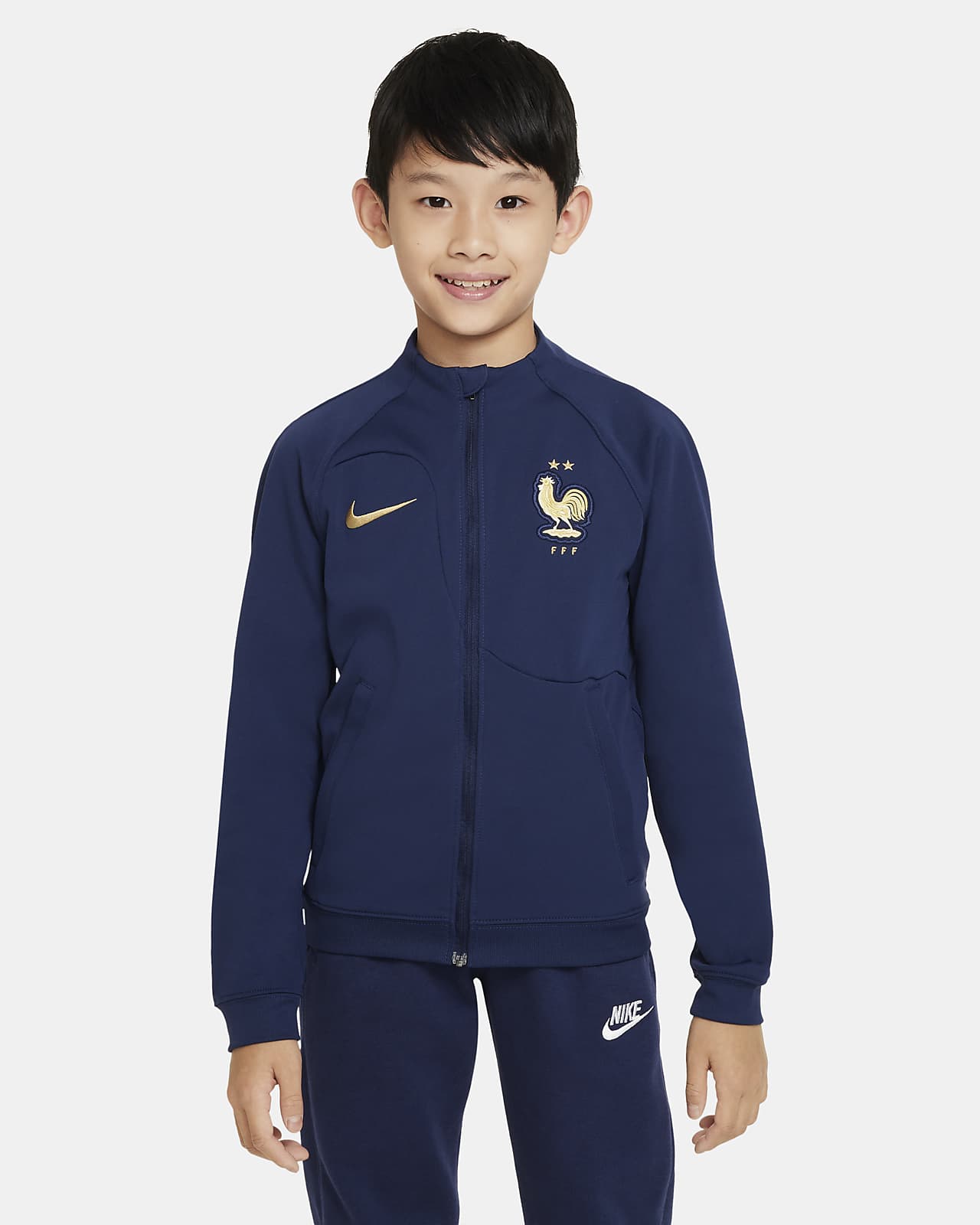 FFF Academy Pro Older Kids' Nike Football Jacket. Nike GB