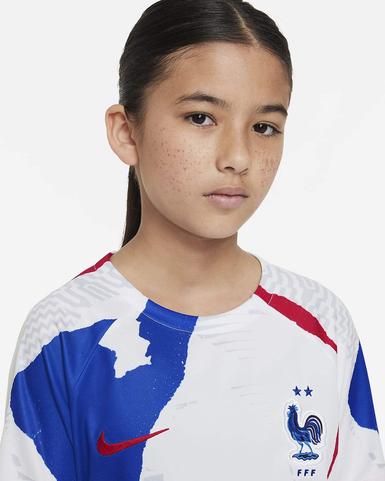 FFF Academy Pro Older Kids' Nike Dri-FIT Pre-Match Football Top. Nike SI