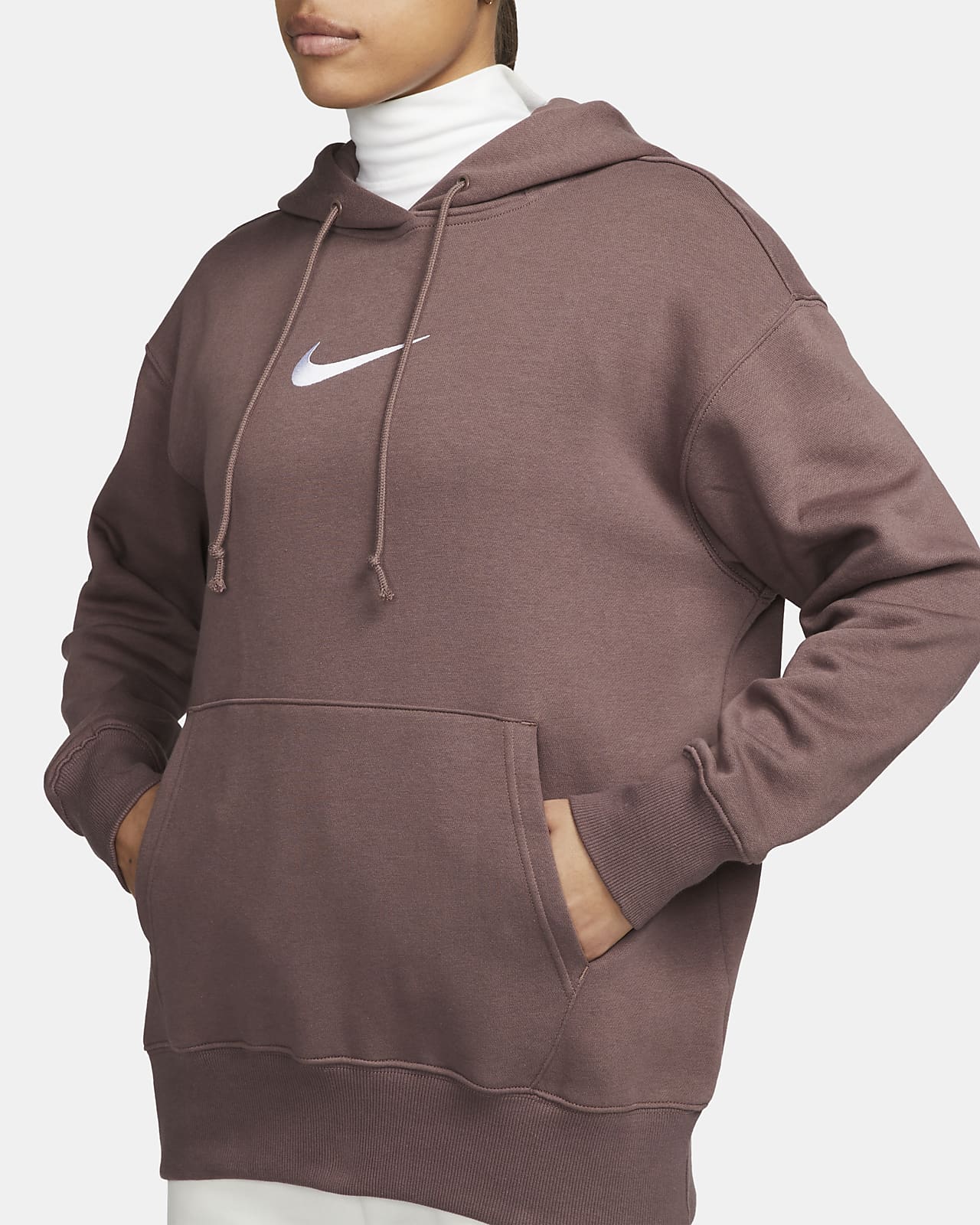 Nike Sportswear Women's Oversized Fleece Pullover Hoodie. Nike IE