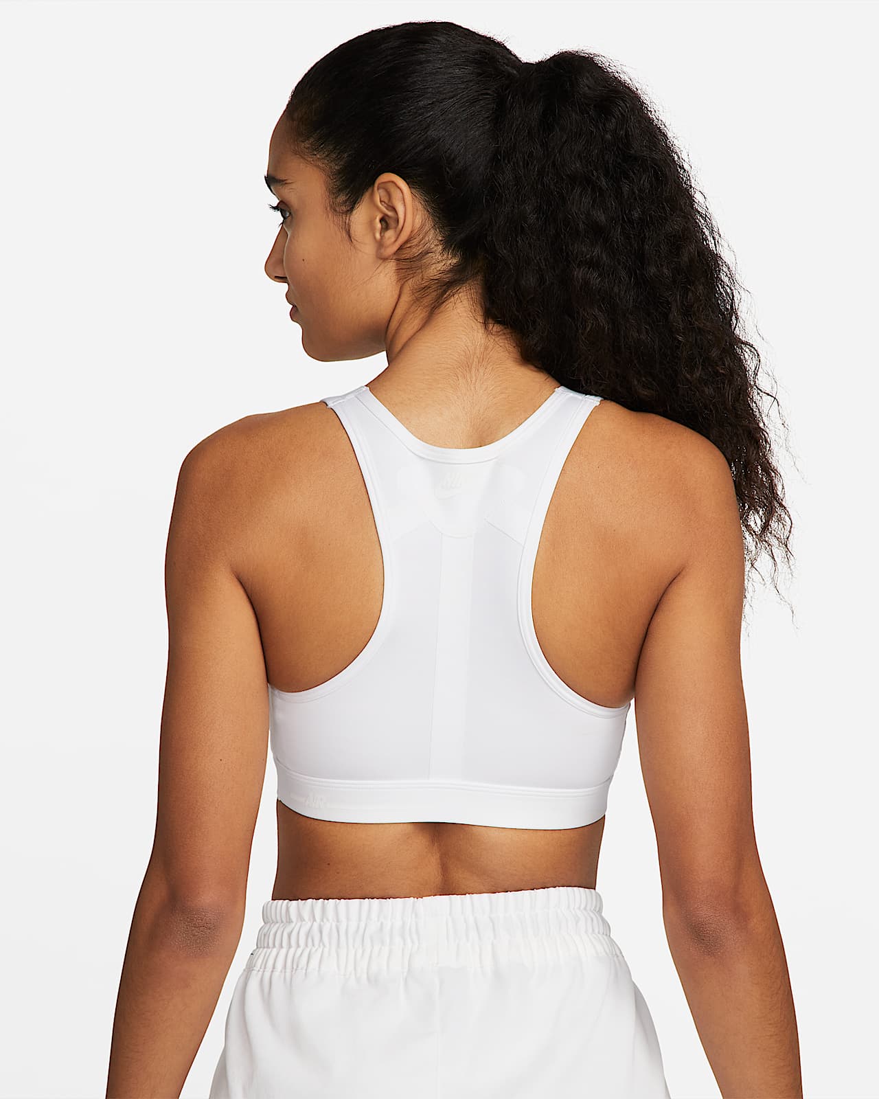 Nike Swoosh Air Force 1 Women's Medium-Support Laced Sports Bra. Nike NZ