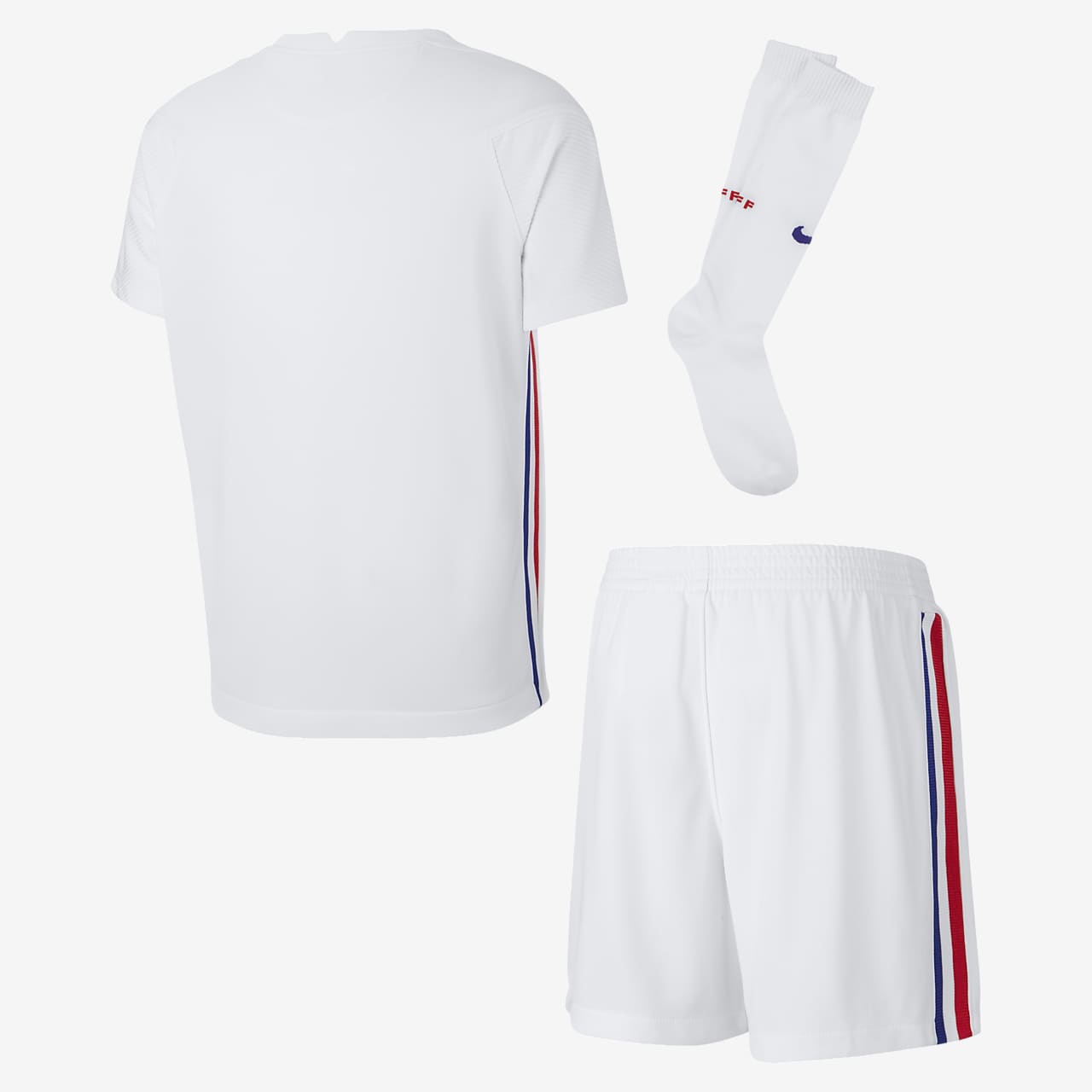 FFF 2020 Away Younger Kids' Football Kit. Nike IE