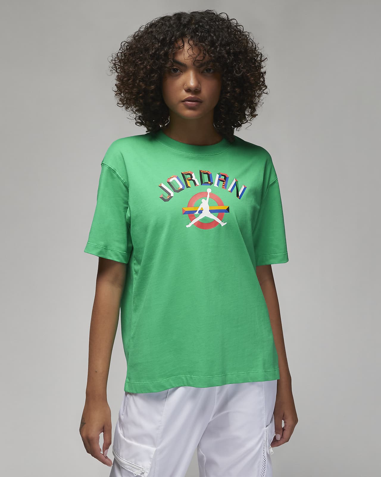 Jordan Zone 23 Girlfriend-T-Shirt für Damen. Nike AT