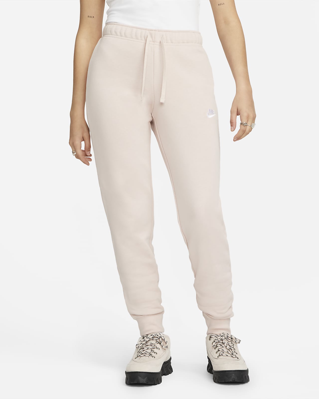 Nike Sportswear Club Fleece Womens Mid Rise Slim Joggers Nike Lu