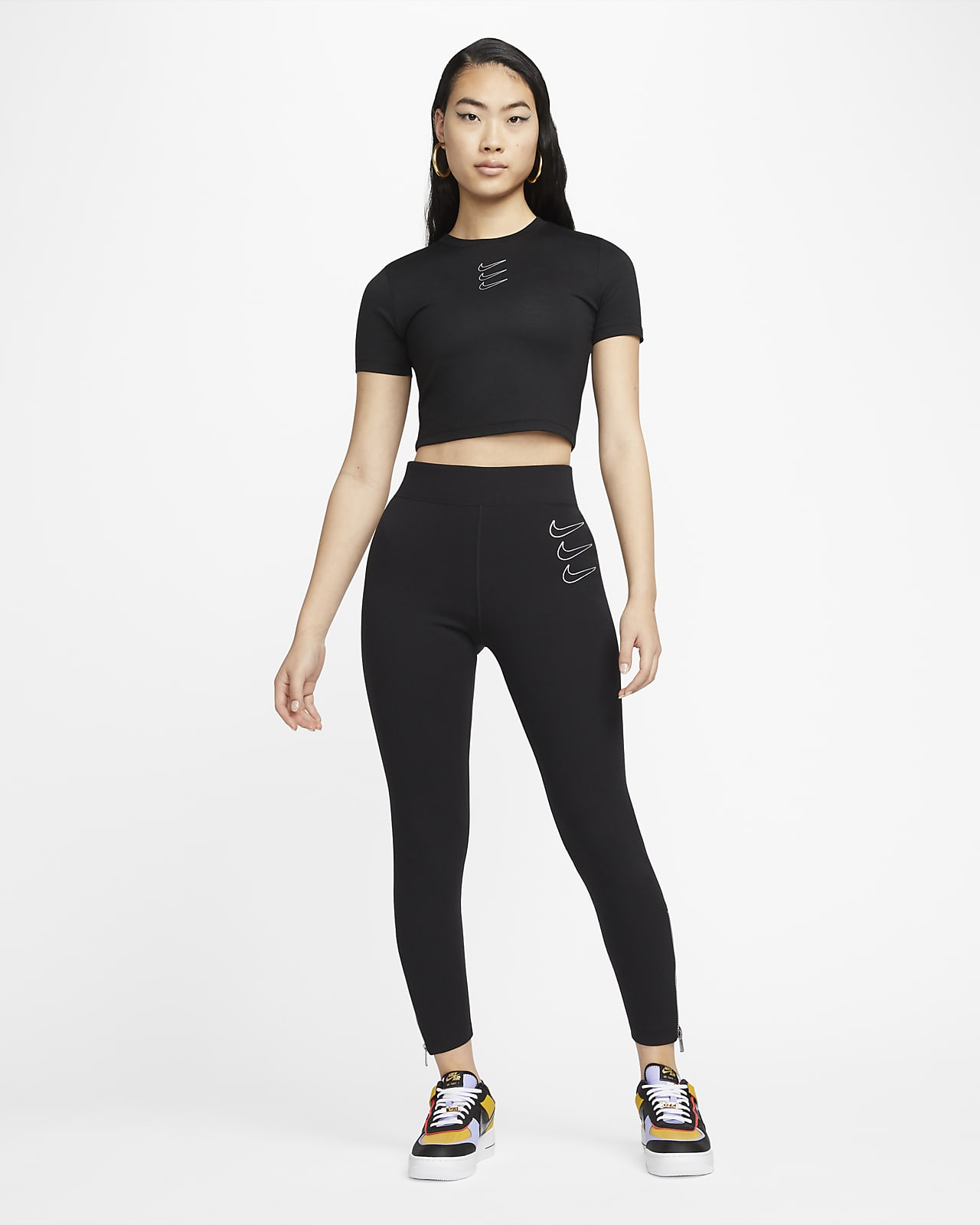 Nike Sportswear Women's Graphic High-Rise Leggings. Nike DK