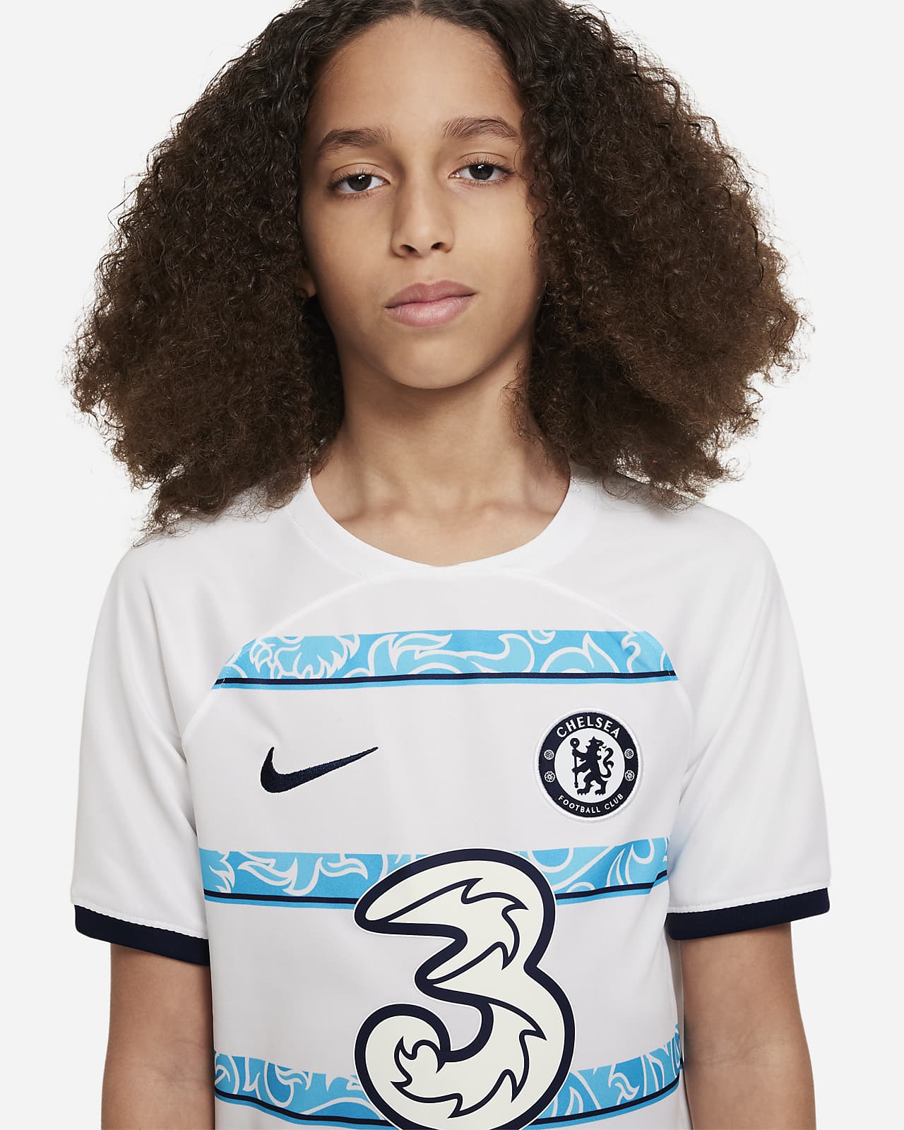 Chelsea F.C. 2022/23 Stadium Away Older Kids' Nike Dri-FIT Football Shirt. Nike GB