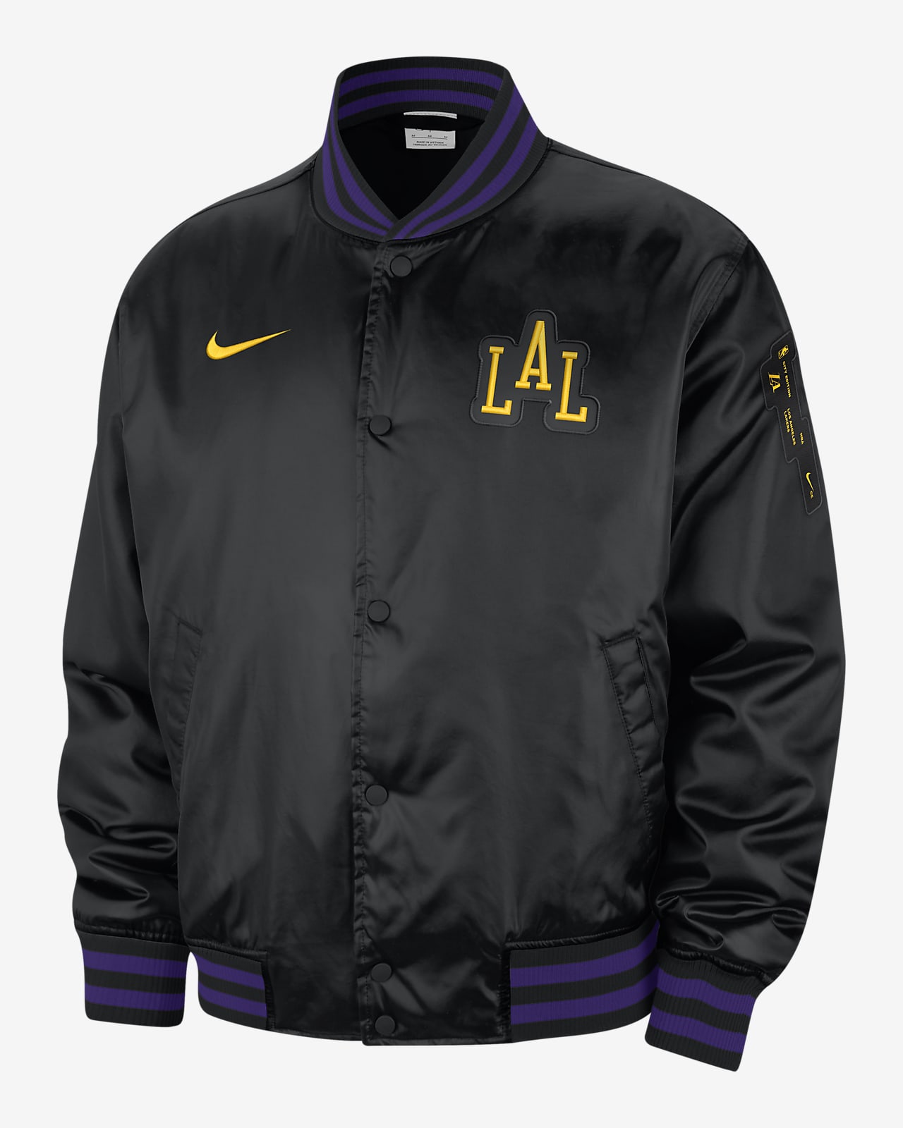 Los Angeles Lakers 2023/24 City Edition Men's Nike NBA Jacket. Nike NL