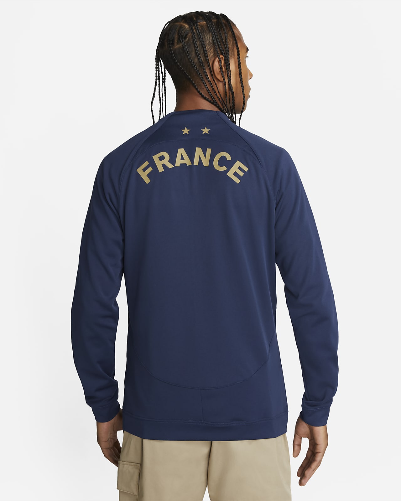 Stickad fotbollsjacka FFF Academy Pro för män. Nike SE