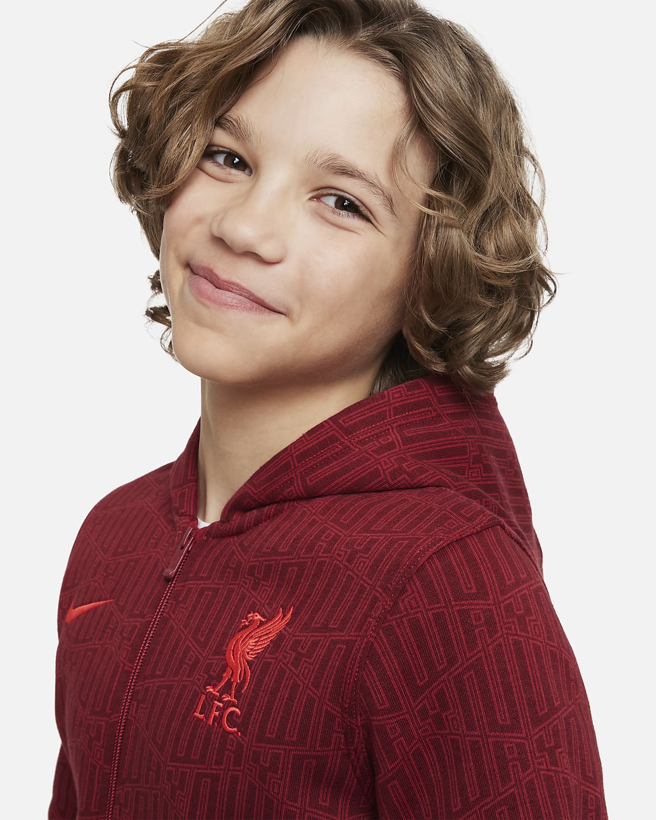 Liverpool F.C. Older Kids' Full-Zip Fleece Hoodie. Nike SA