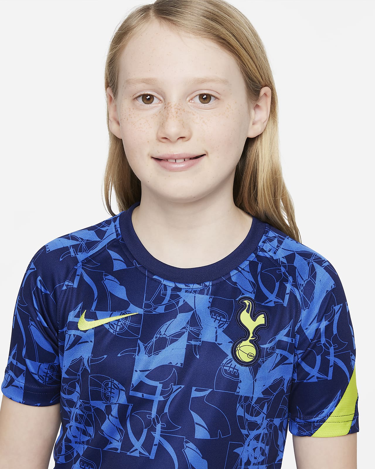 Tottenham Hotspur Older Kids' Pre-Match Short-Sleeve Football Top. Nike LU