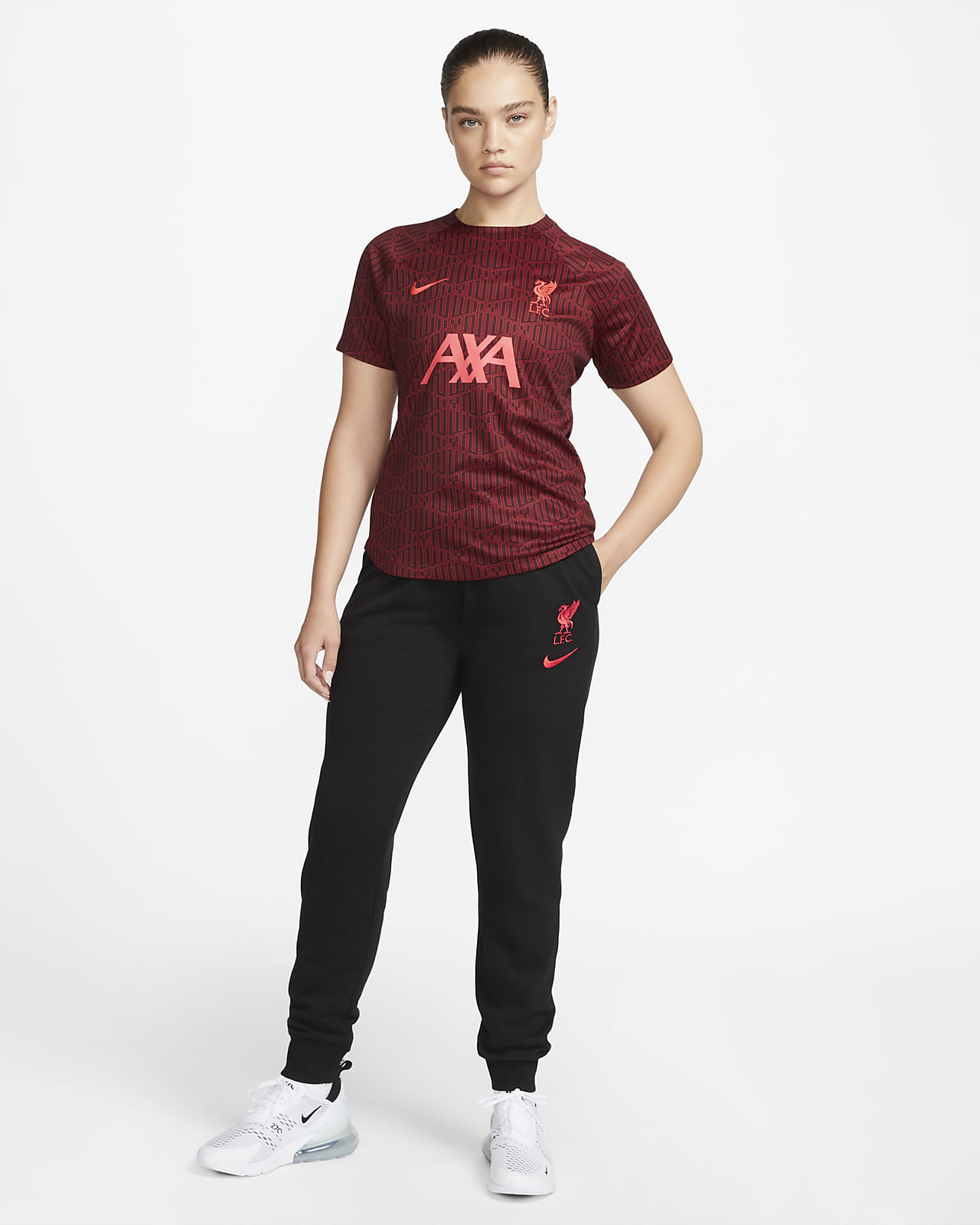 Liverpool F.C. Club Fleece Women's Mid-Rise Pants. Nike DK