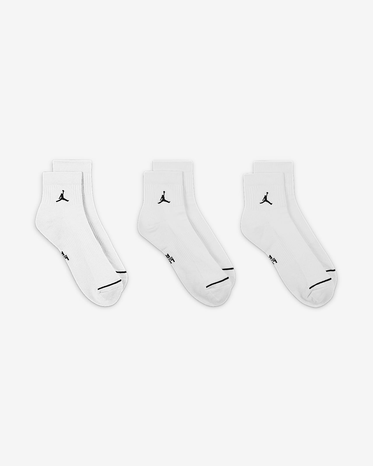Jordan Everyday Ankle Socks (3 Pairs). Nike IL