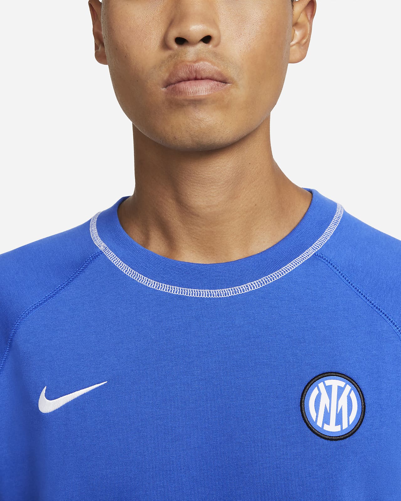 Inter Milan Travel Men's Short-Sleeve Football Top. Nike NL